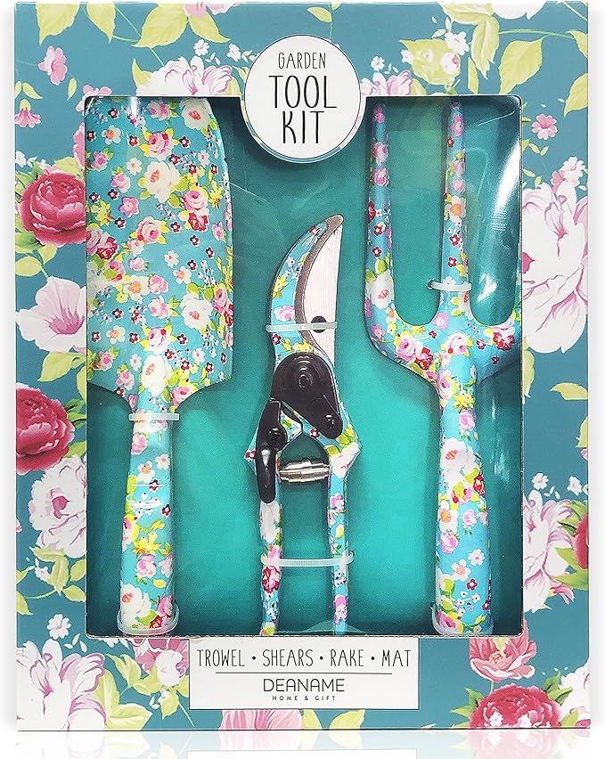 Amazon.com : Deaname Garden Tool Set Gardening Hand Tools Kit, Floral ...