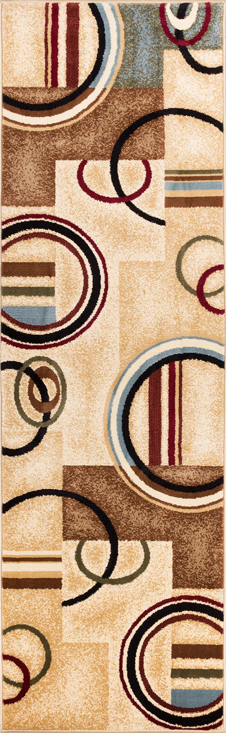 Well Woven Barclay Arcs & Shapes Ivory Modern Geometric Area Rug (2'7 ...