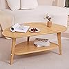 Amazon.com: FAWdecor Solid Wood Nesting Coffee Table Set of 3 - Mid ...