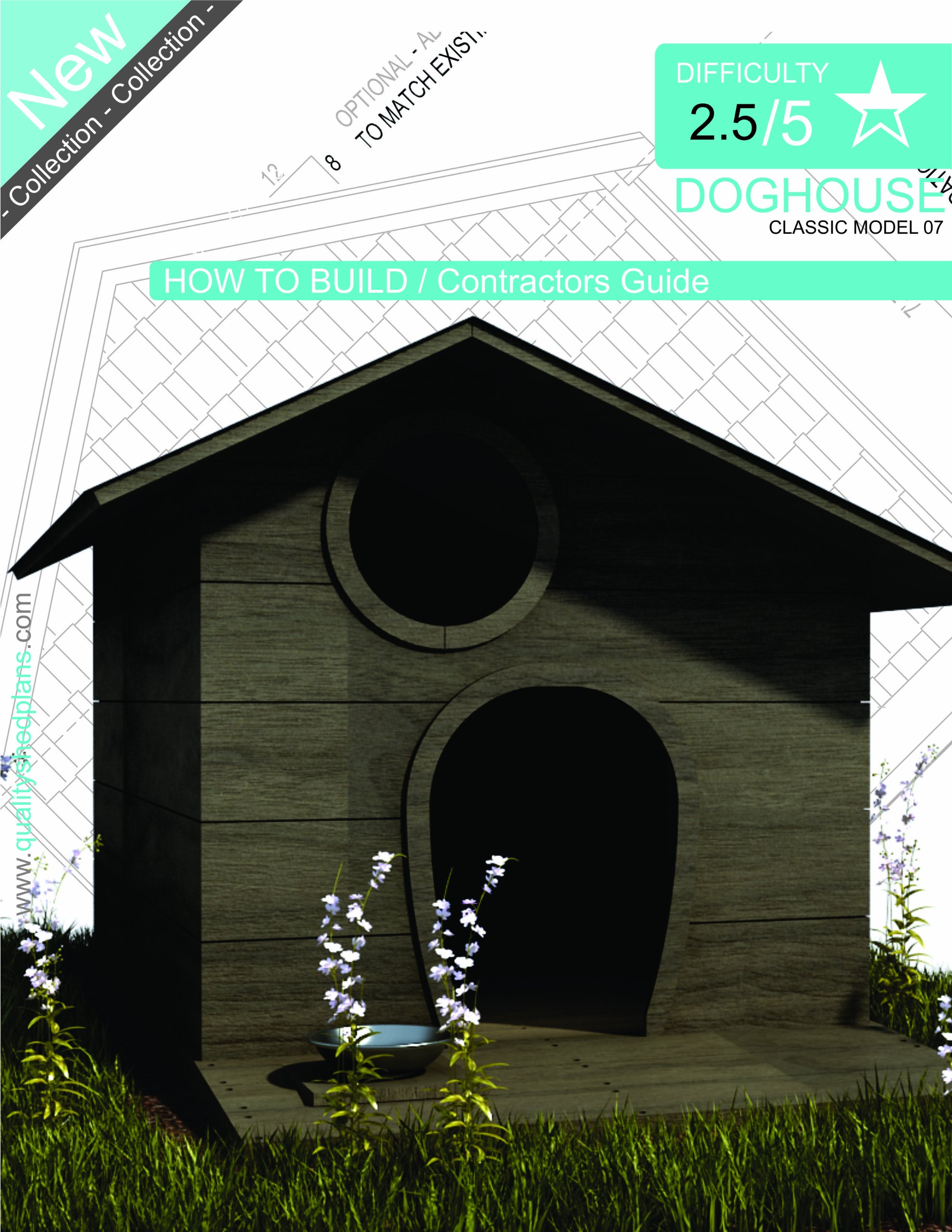 Buy DOG HOUSE PLANS - Step By Step CAD Drawings - How To Build a ...