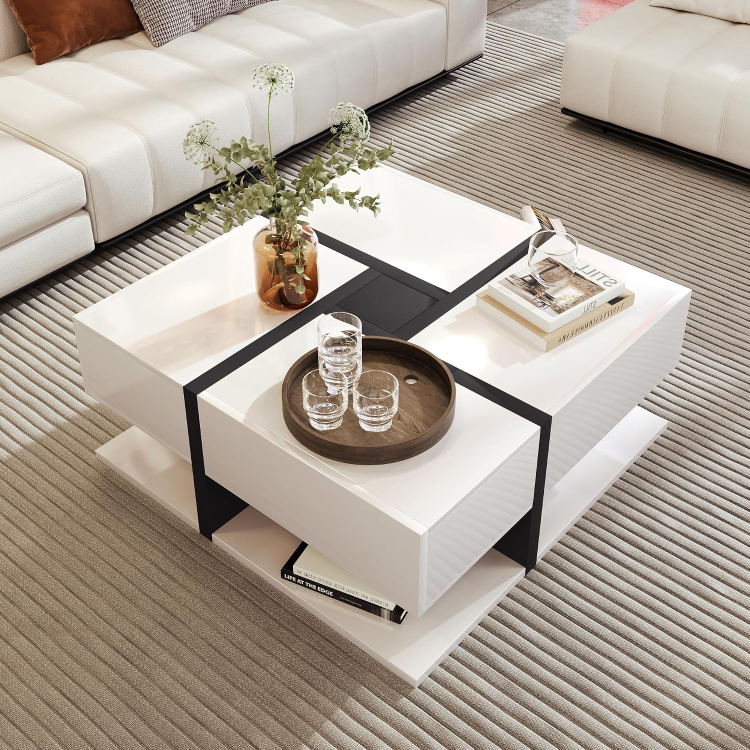 Couchtisch Quadratisch Weiss