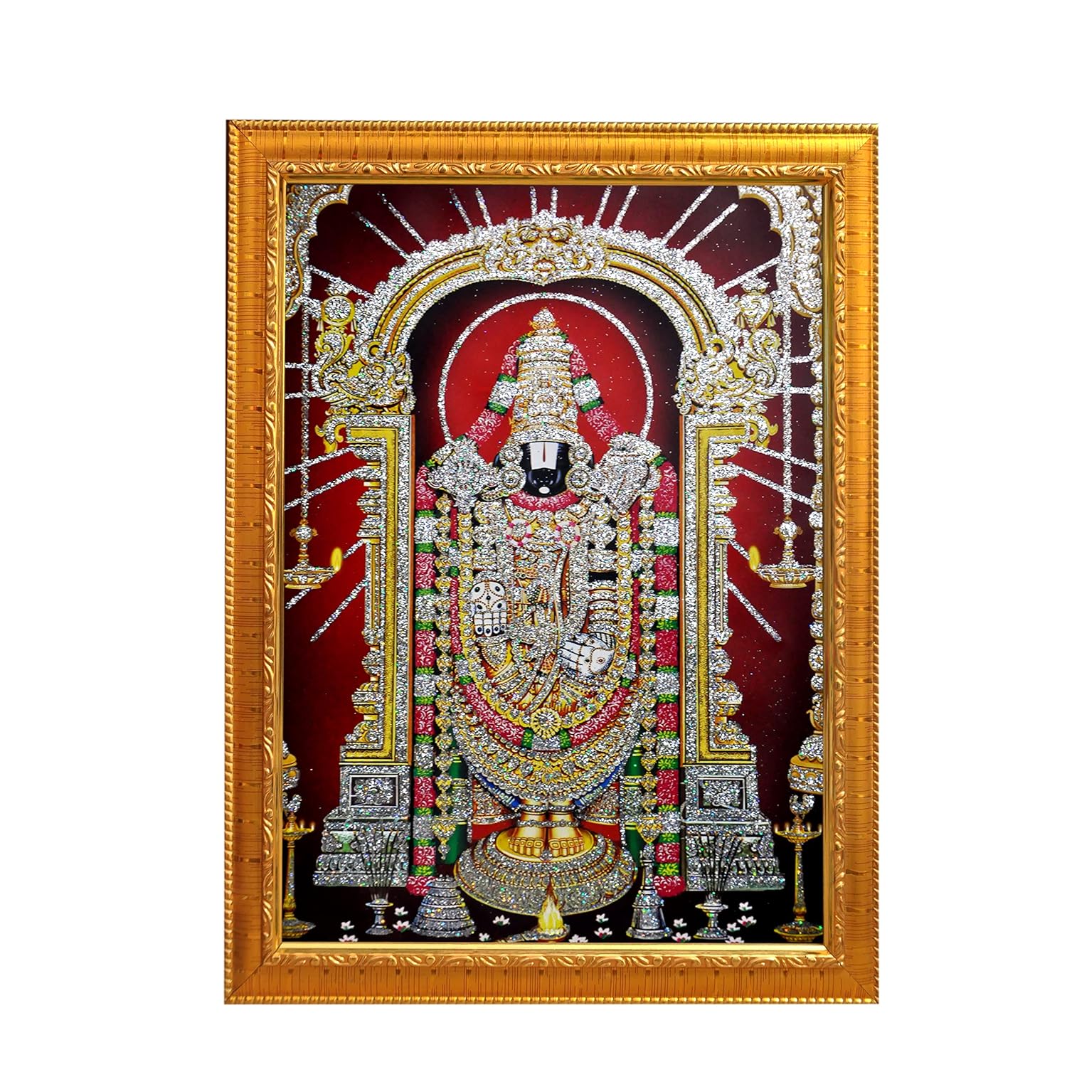 SUNFRAMING ARTS Tirupati balaji photo frame with laminated sheet Size ...