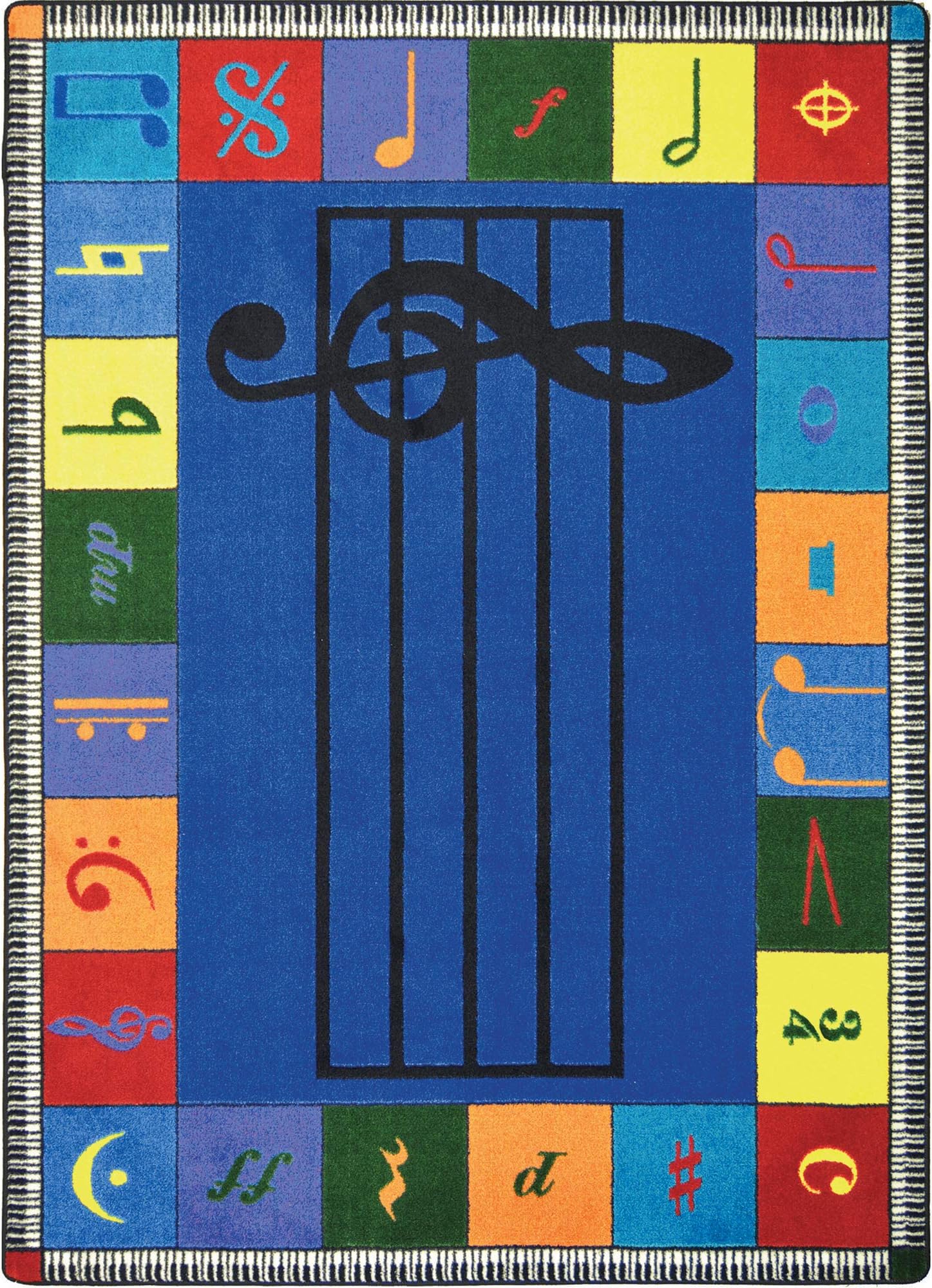 Amazon.com: Joy Carpets Note Worthy Elementary Rug, Multi, 7'8" x 10'9 ...