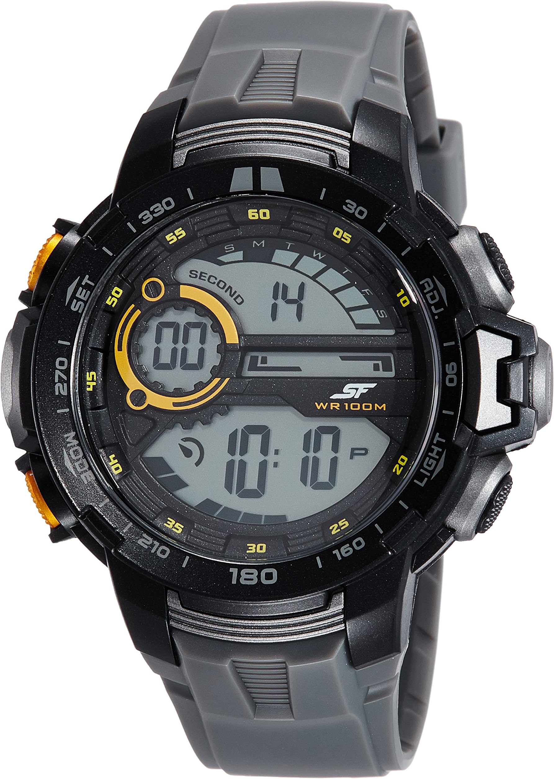SF Super Fibre Digital Dial Plastic Strap Watch for Men-NM77074PP02 ...