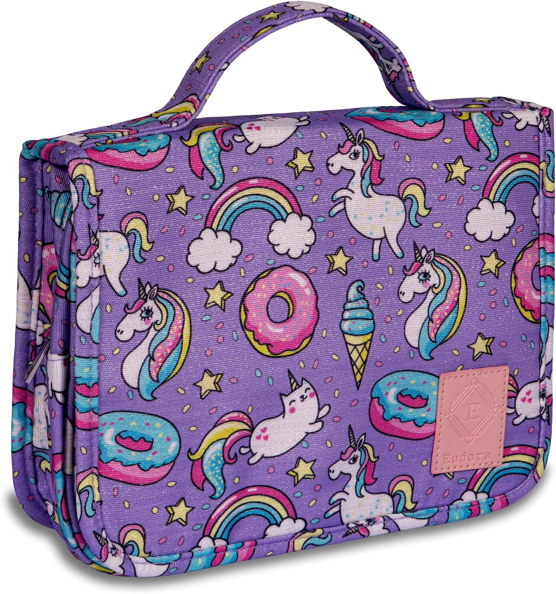 Amazon.com: Choco Mocha Kids Unicorn Toiletry Bag for Girls, Travel ...