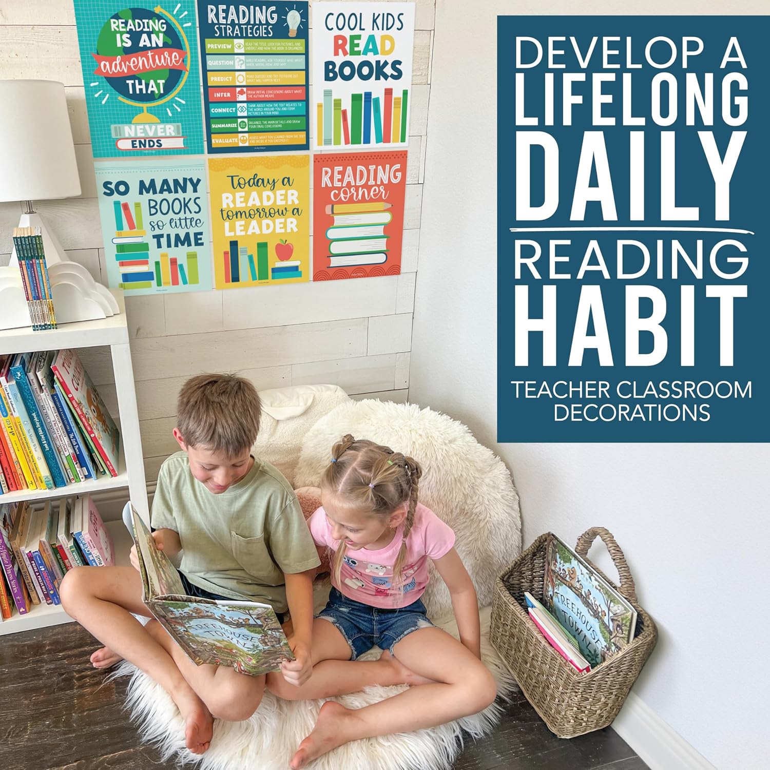 Colorful Reading Posters for Classroom Library Nepal | Ubuy