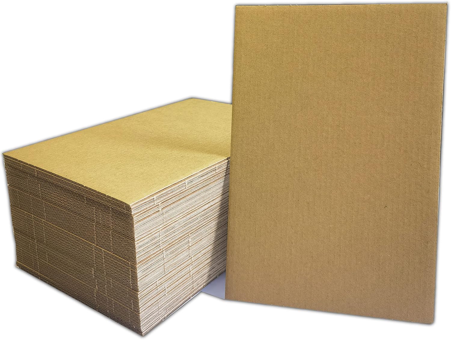Amazon.com : 50 Packs 9x12 Inch Cardboard Sheets, Premium Corrugated ...