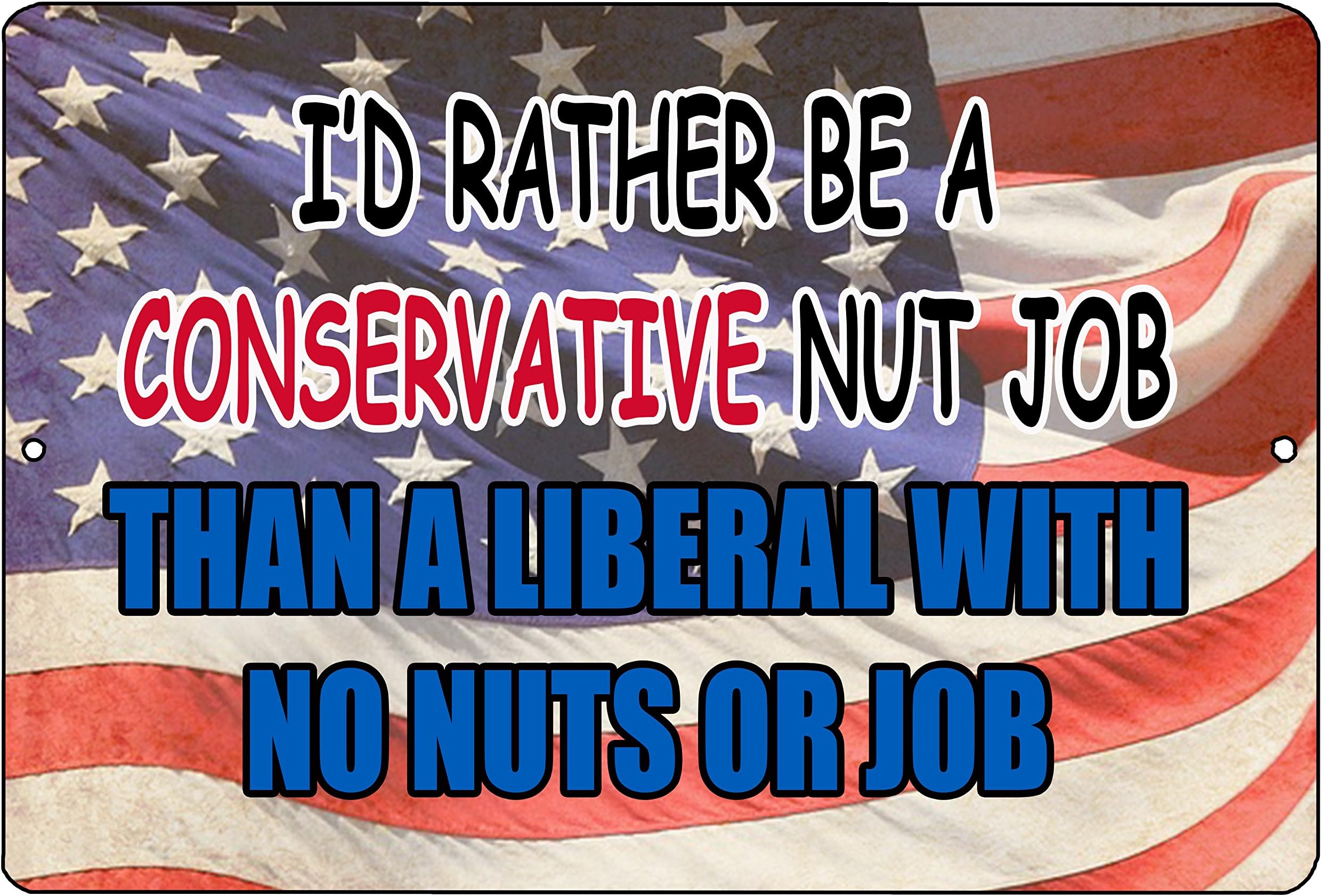 Amazon.com: Funny Republican Conservative Metal Tin Sign Wall Decor Man ...