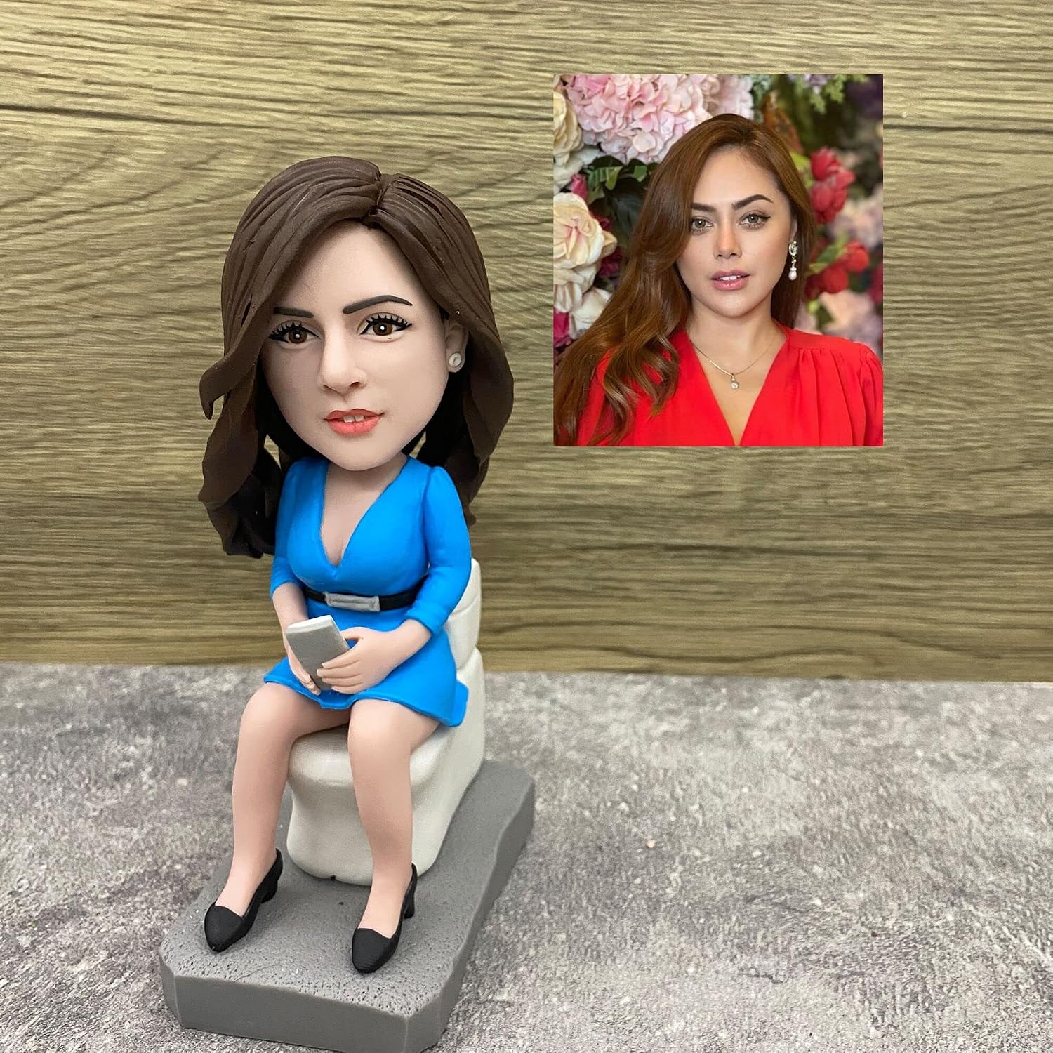 Amazon.com: Custom Toilet Bobbleheads with iPhone Mermaid Bobbleheads ...