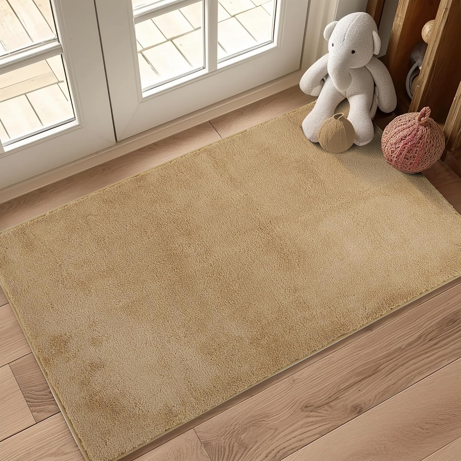 Amazon.com: jinchan Solid Plush Area Rug 2x3 Performance Shaggy ...