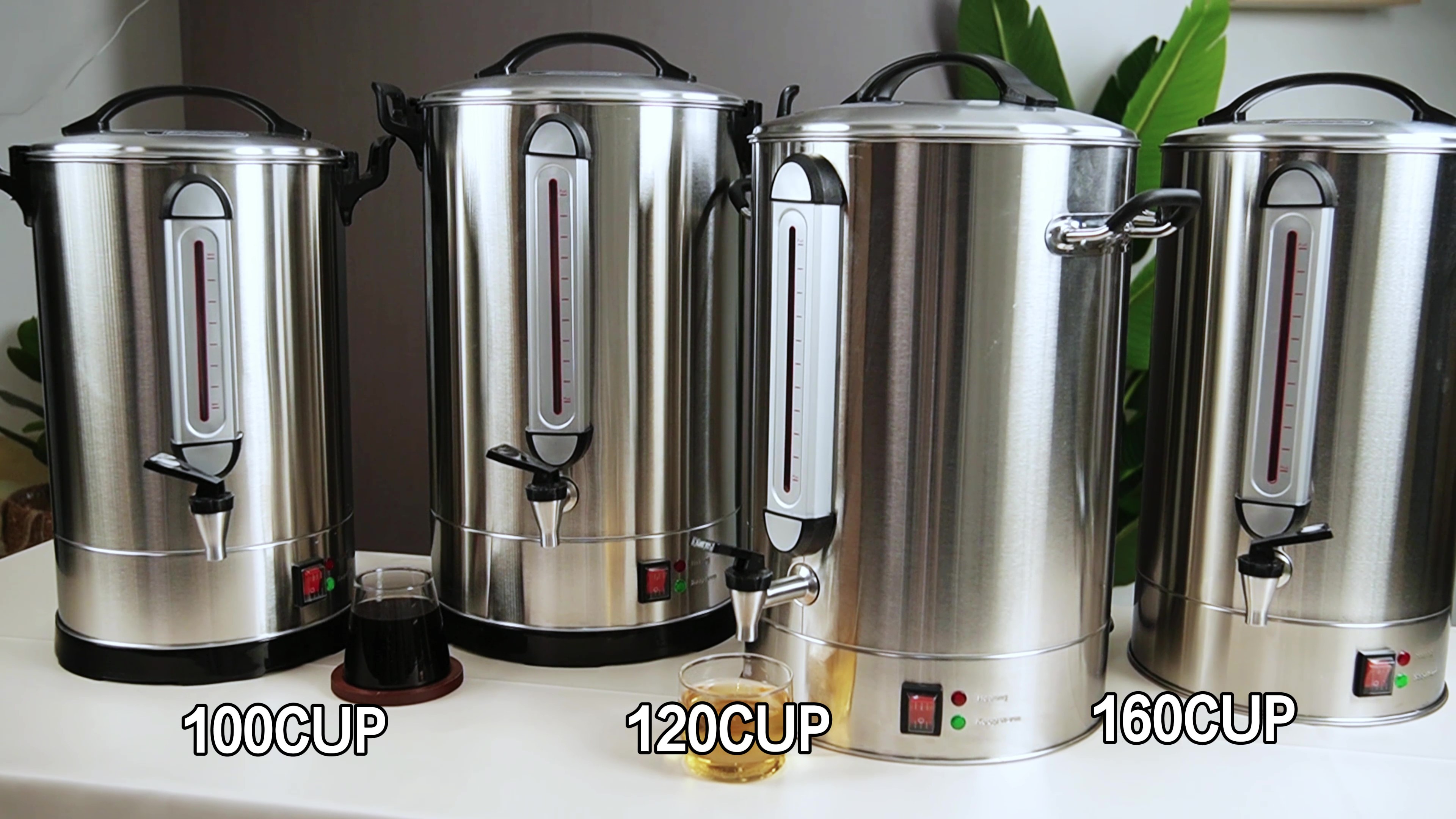 Stainless Steel Coffee Urn 50-Cup Commercial Coffee Urn With ...