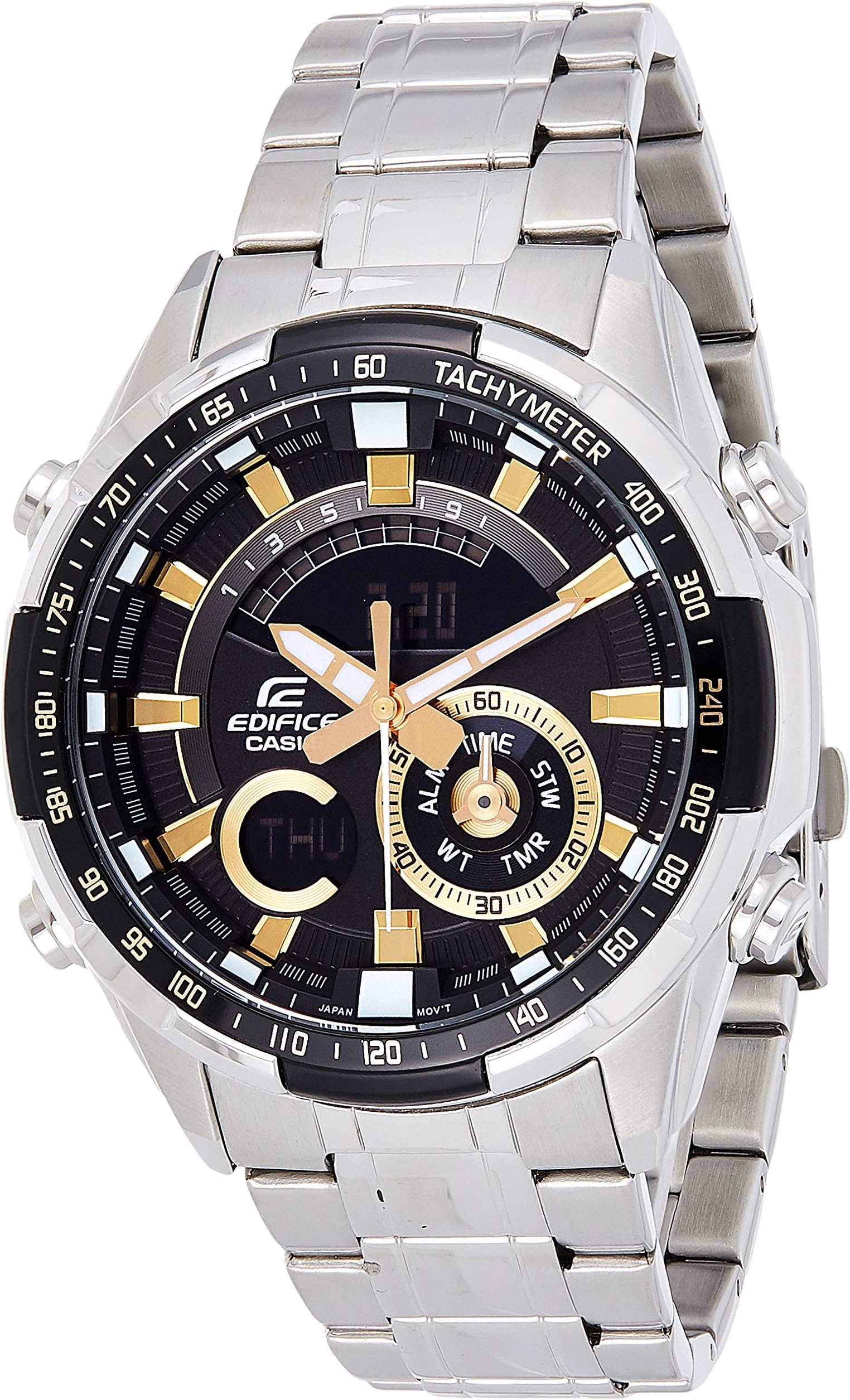 Casio Edifice Analog-Digital Black Dial Men's Watch - ERA-600D-1A9VUDF ...