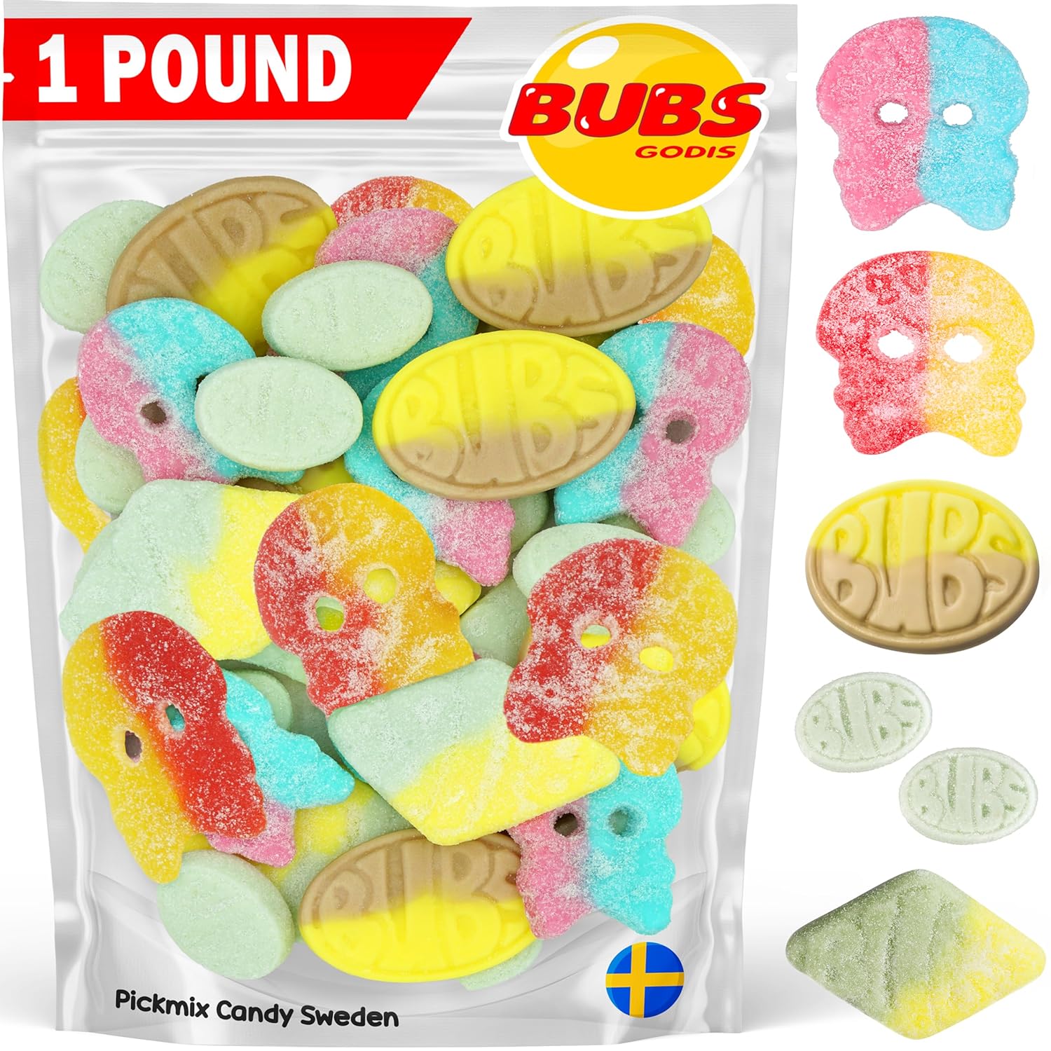 Amazon.com : Bubs Swedish Candy Mix – Authentic Sweet and Sour Swedish ...