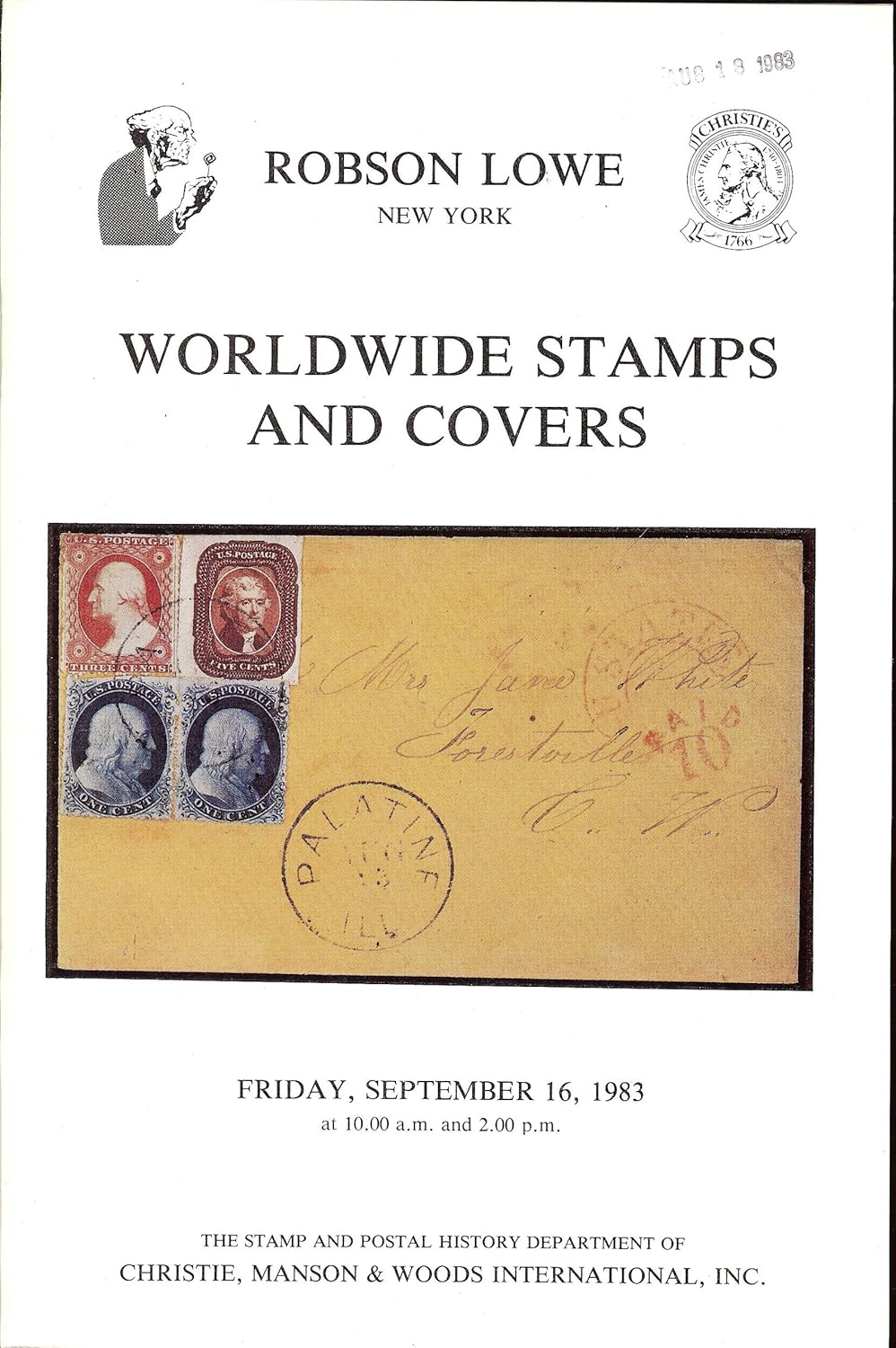 Worldwide Stamps and Covers (Stamp Auction Catalog) (Robson Lowe New ...