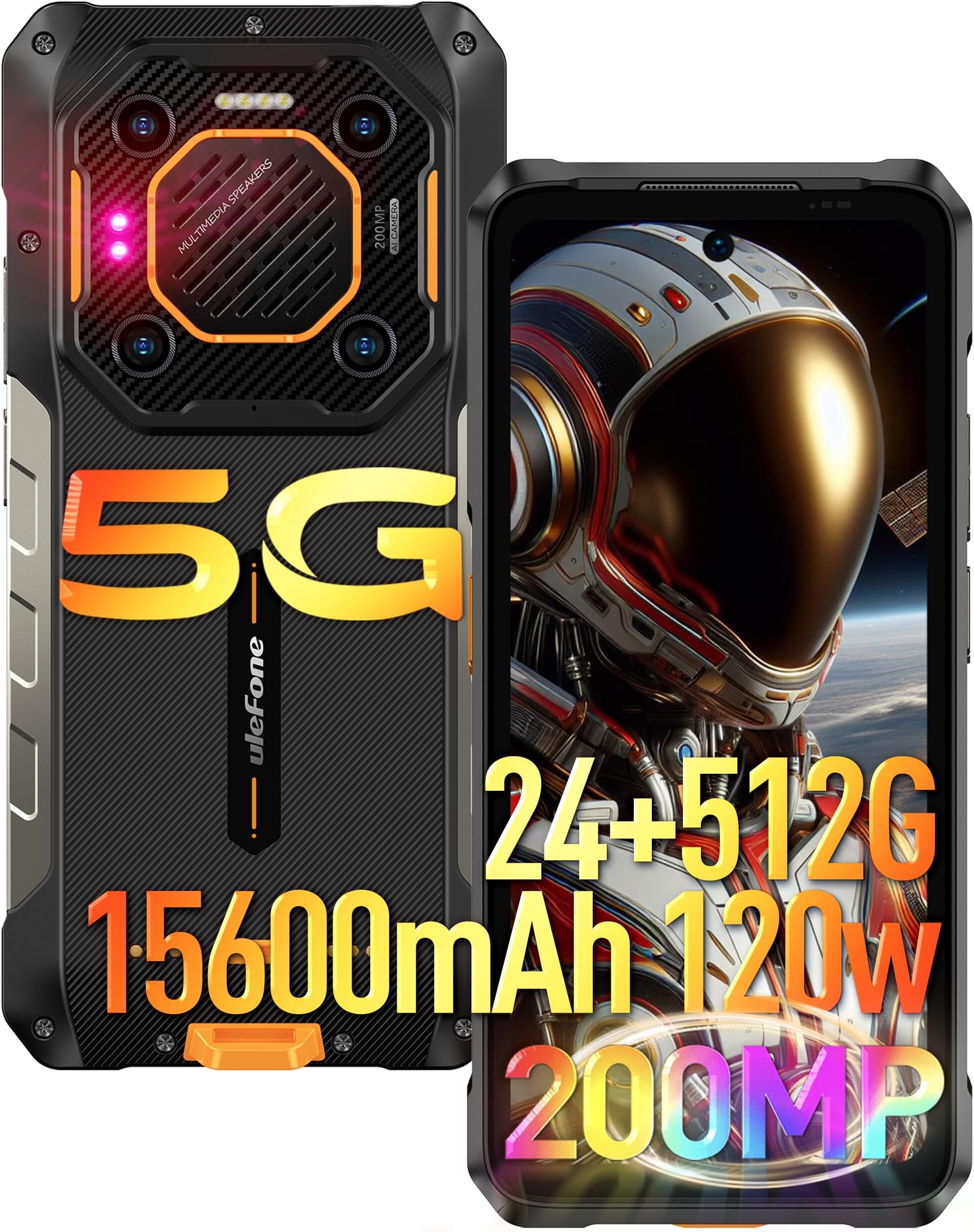 Amazon.com: Ulefone Armor 26 Ultra 5G Rugged Phone Unlocked, 200MP+64MP ...