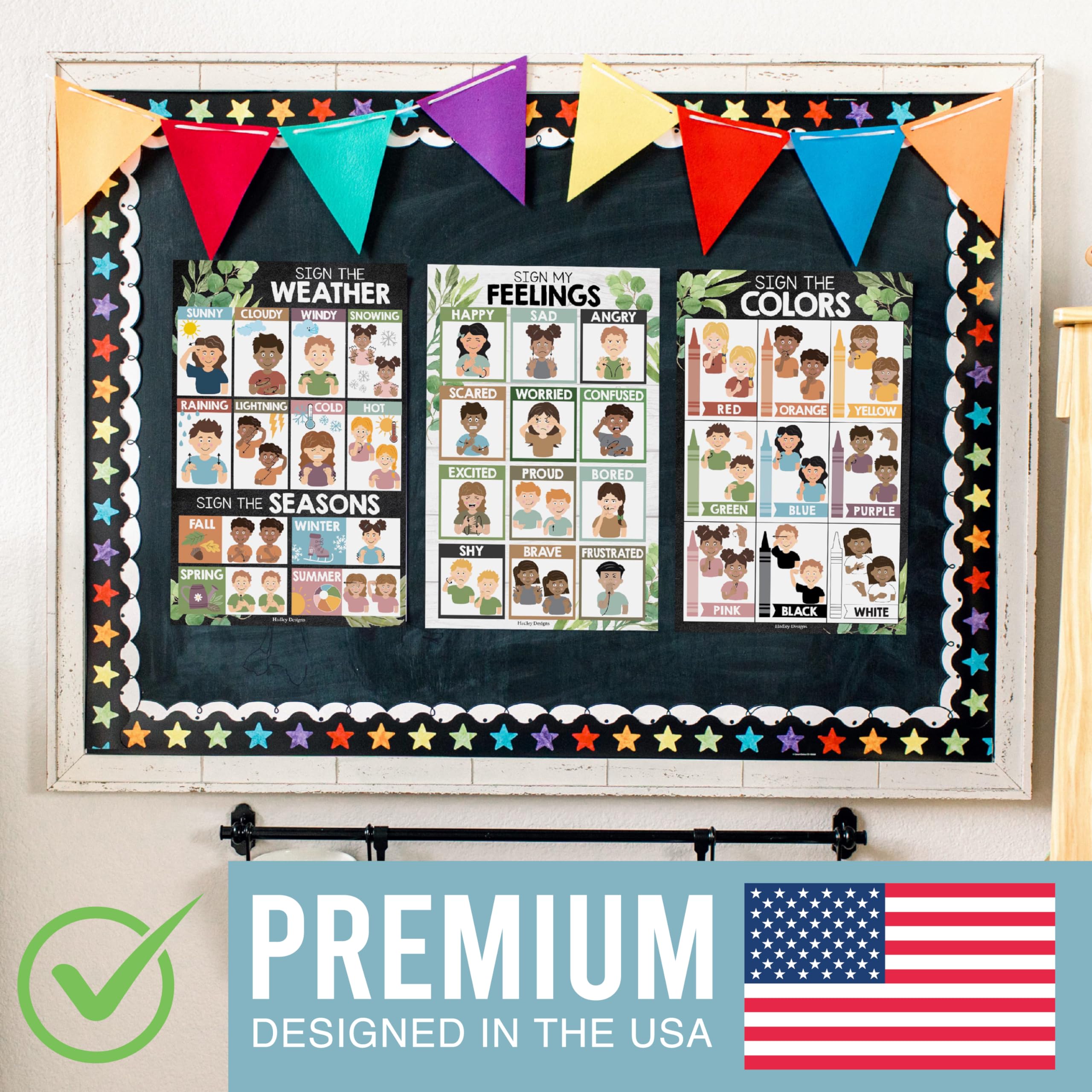 Snapklik.com : Hadley Designs Sign Language Posters For Classroom Decor ...