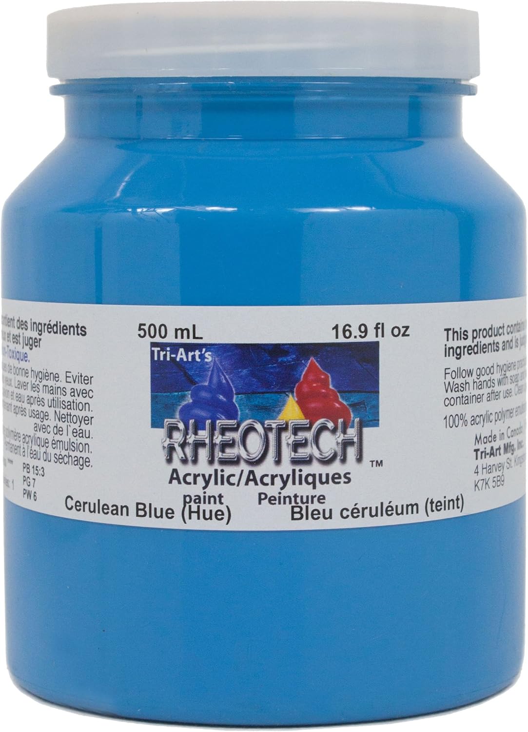 Amazon.com: Tri-Art 500ml Rheotech Paint, Cerulean Blue