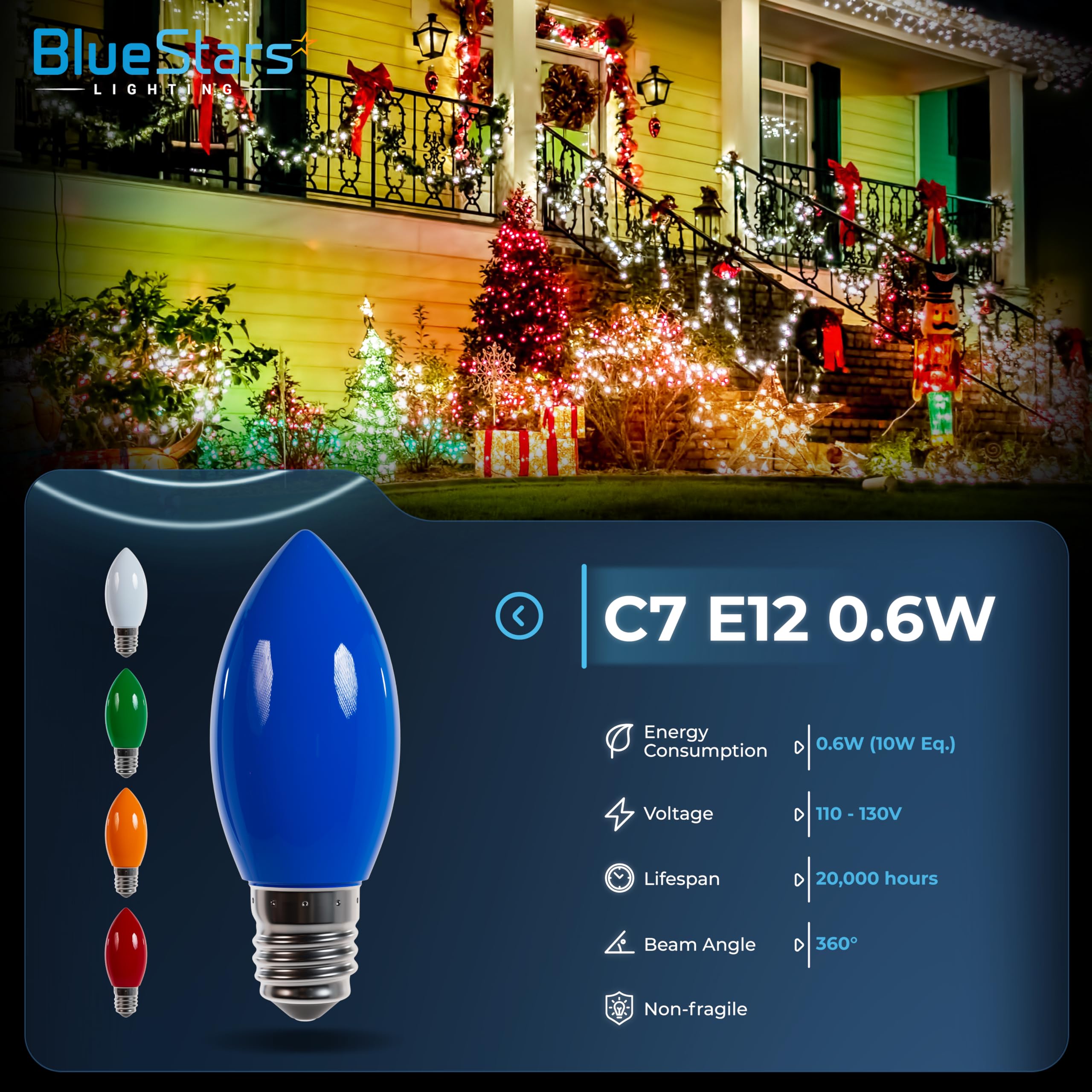 3D Fireworks Light Bulb E26 Base Warm White Glass 3D Firework ...
