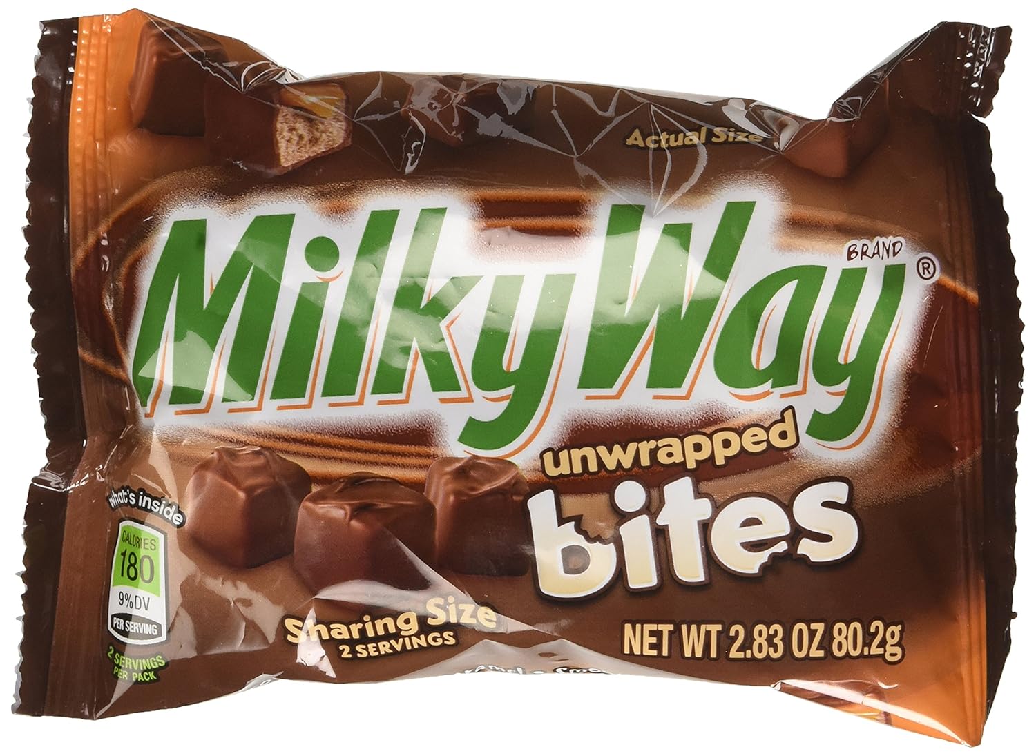 Amazon.com : MILKY WAY Milk Chocolate Bites Candy 2.83-Ounce Pouch 12 ...