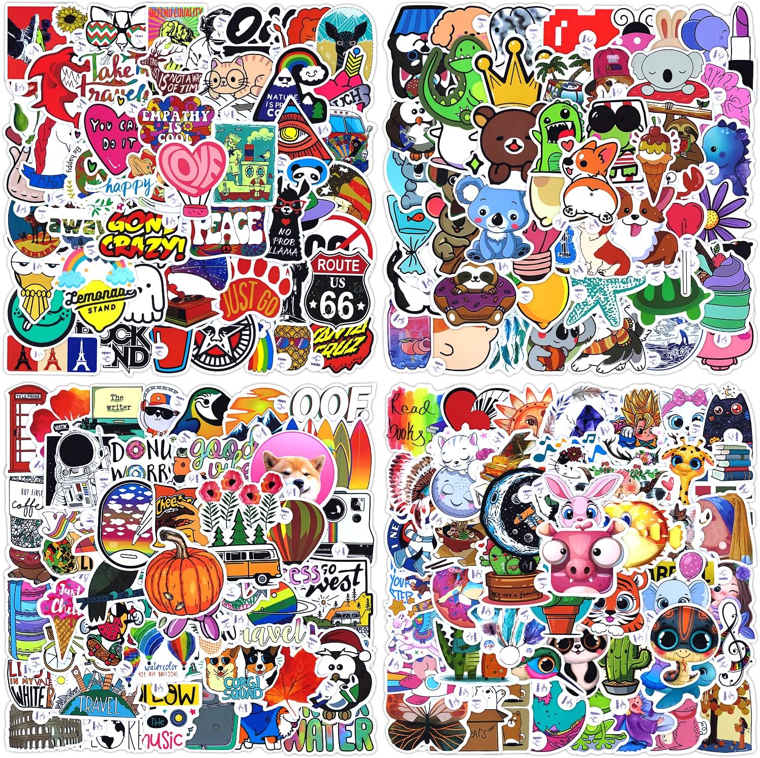 Amazon.com: Stickers 200 PCS Cool Sticker Pack, Stickers for Kids ...