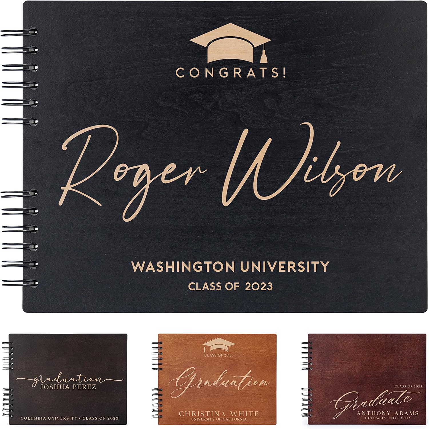 Amazon.com: Graduation Guest Book 2023, Personalized with 5 Designs & 5 ...