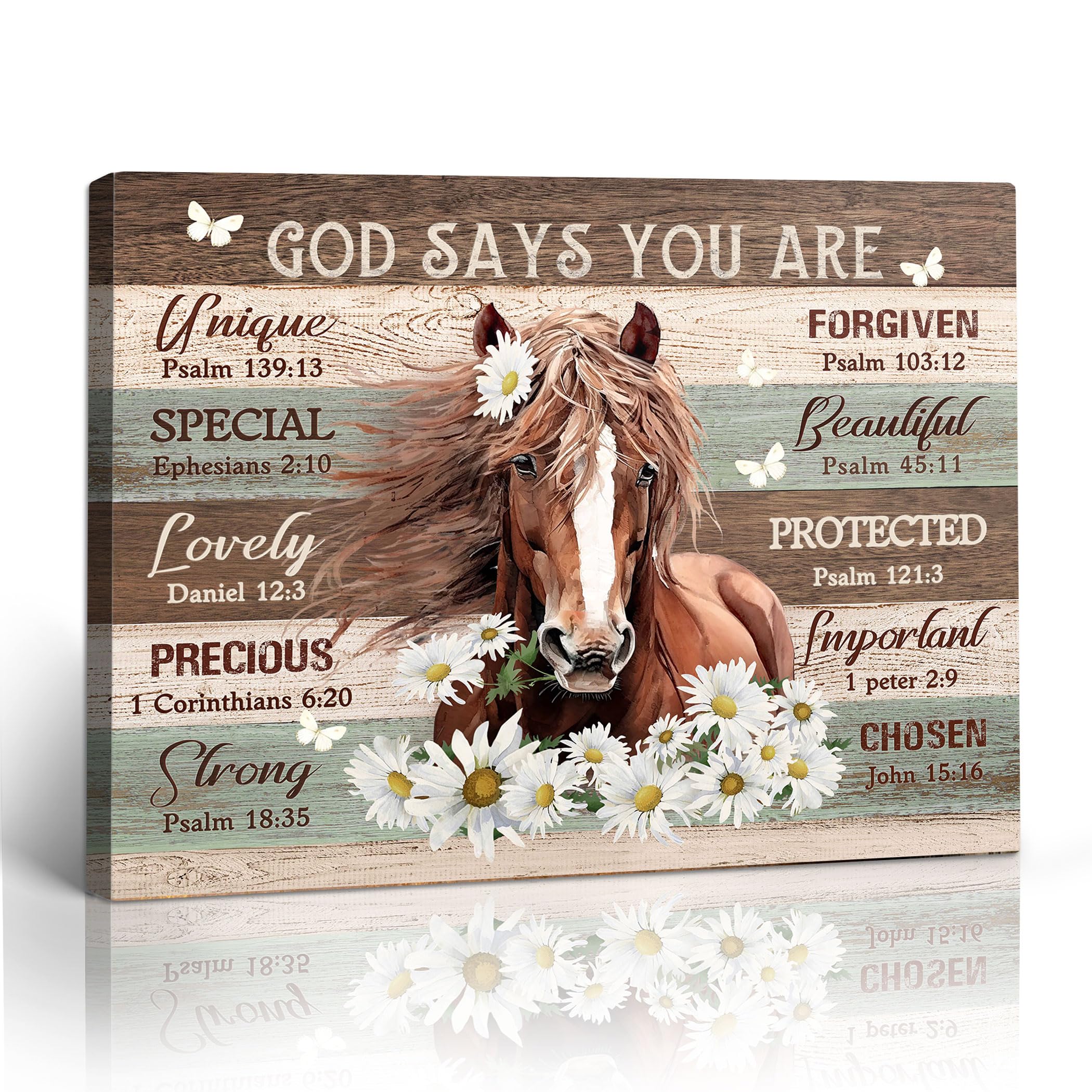 Amazon.com: Motivational Horse Decor Wall Art For Girls Room Farmhouse ...