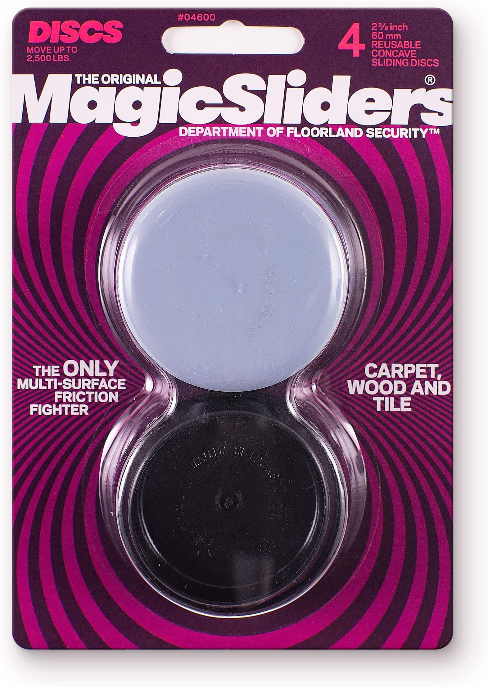 MAGIC SLIDERS L P 4600 4 Pack 2-3/8" Concave Disc : Amazon.co.uk: DIY ...