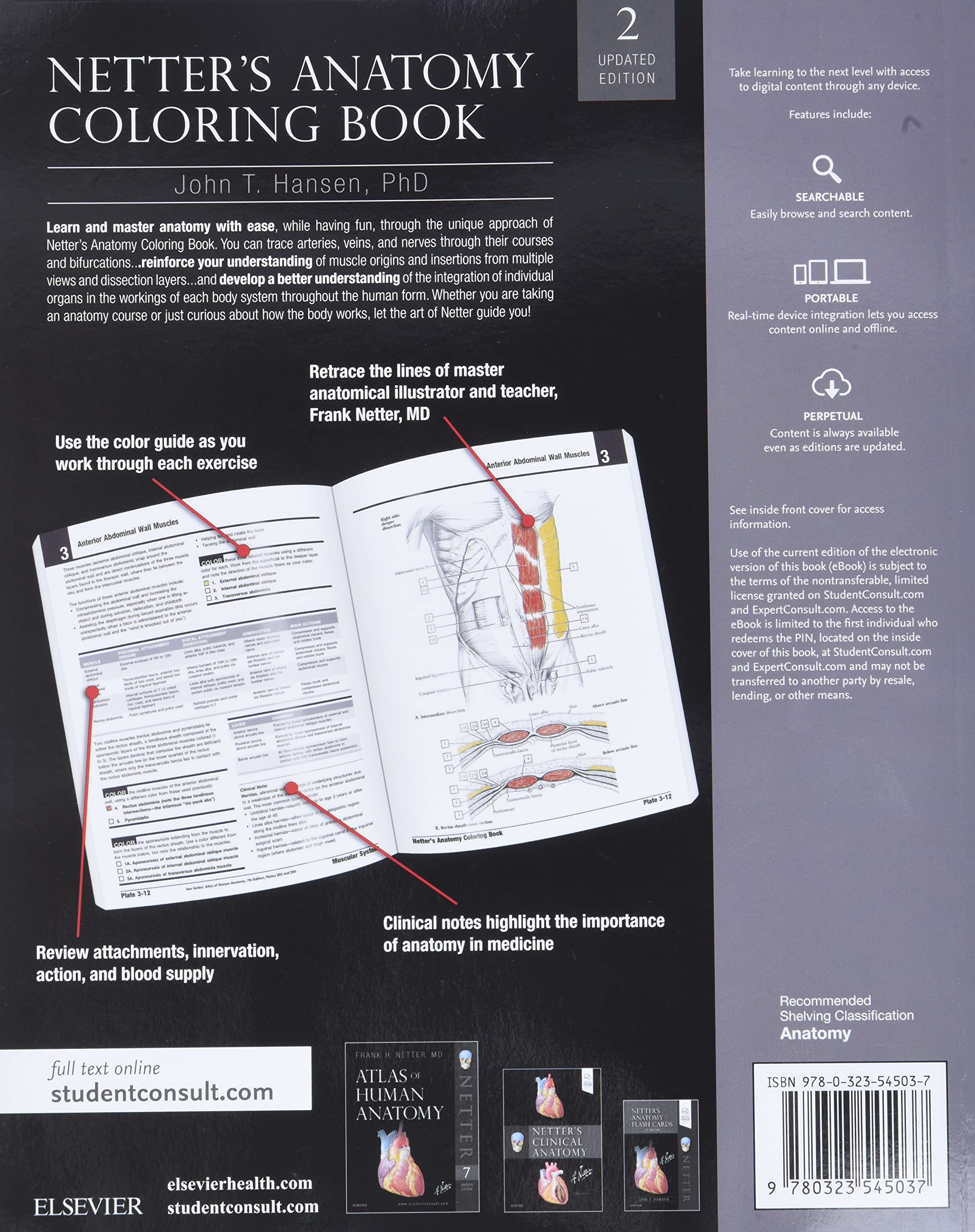 Snapklik.com : Netters Anatomy Coloring Book Updated Edition