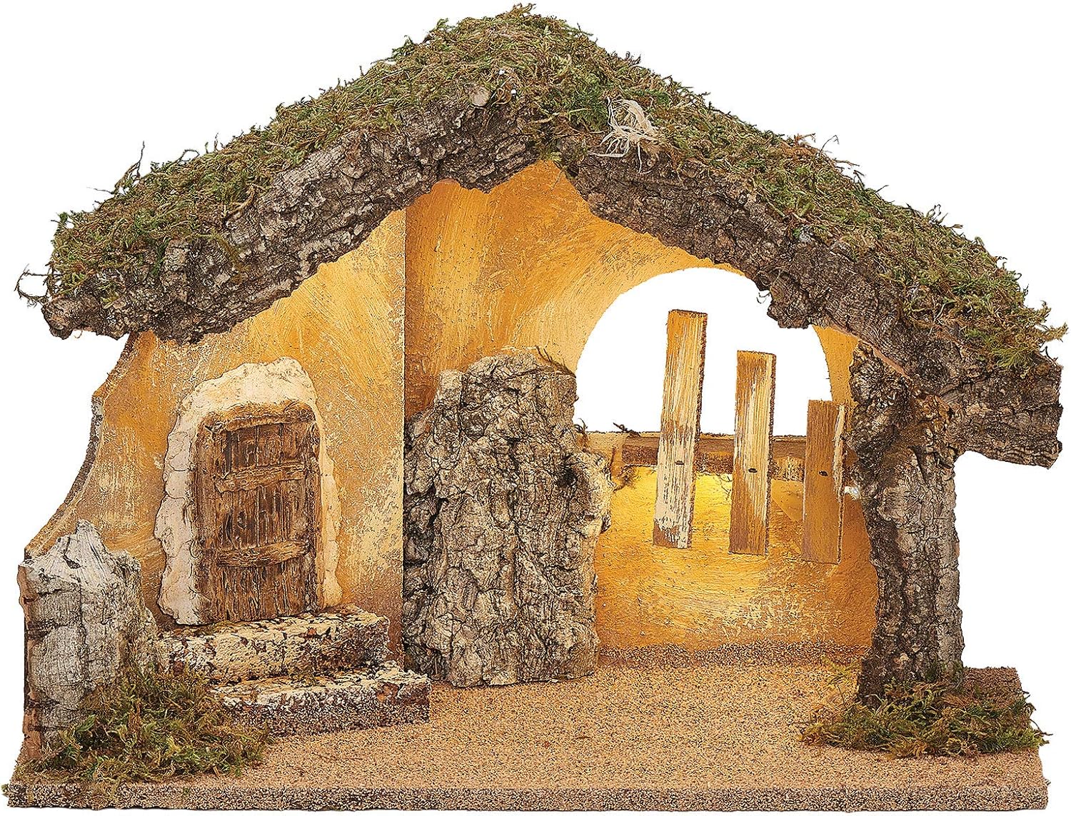 Amazon.com: Fontanini - LED USB Italian Stable, for 5" Scale Nativity ...