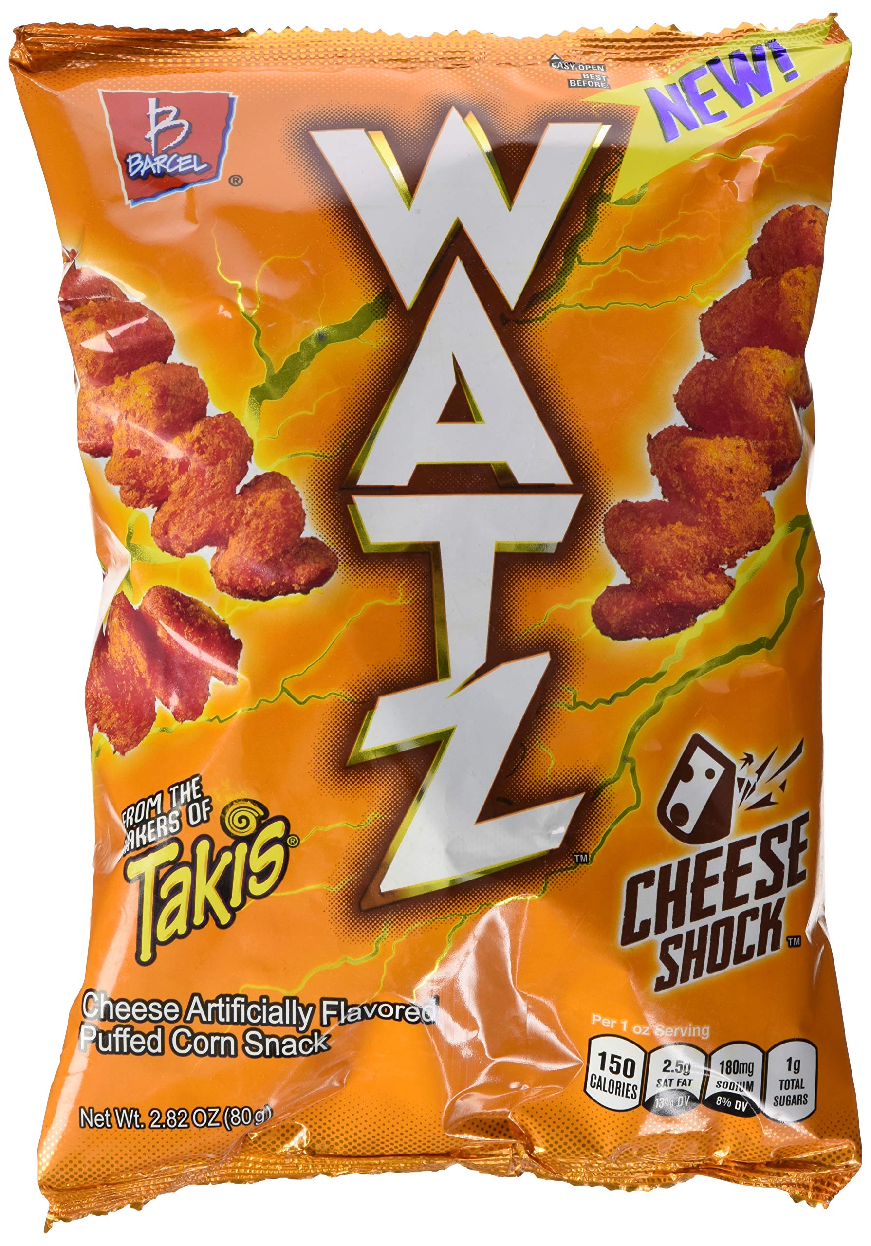 Takis Watz Fuego Cheese Flavored Puffs Box Of 14 Individual ...