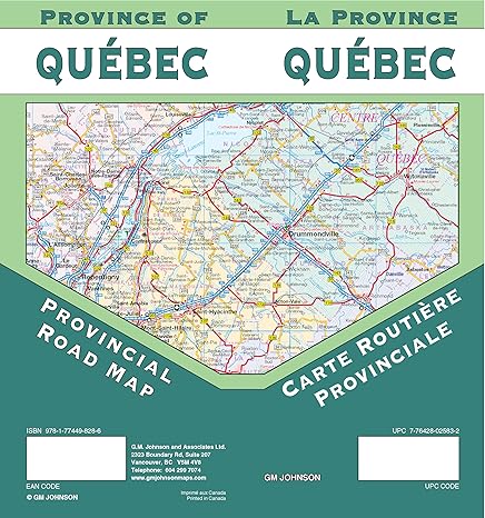 Quebec Provincial Road Map: Lucidmap \ GMJohnson: 9781774498286: Books ...