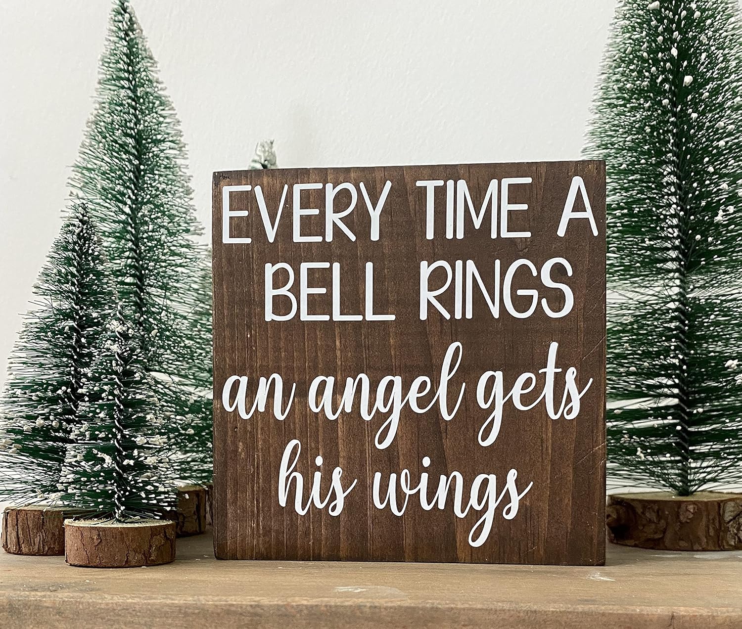 Amazon.com : Interesting Wooden Sign Every time a bell rings an angel ...