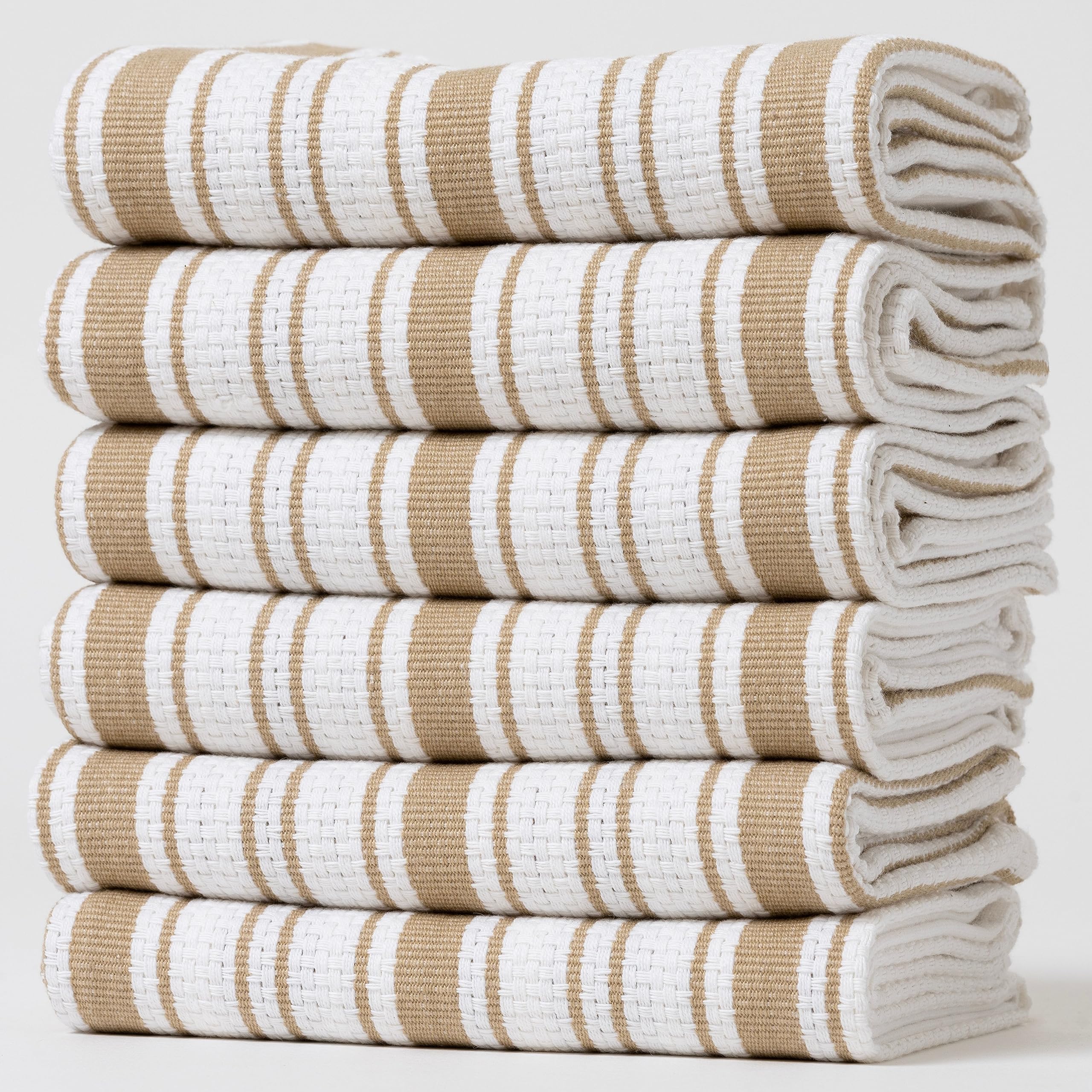 Amazon.com: Williams-Sonoma Classic Striped Towels, Cotton,Set of 4 ...
