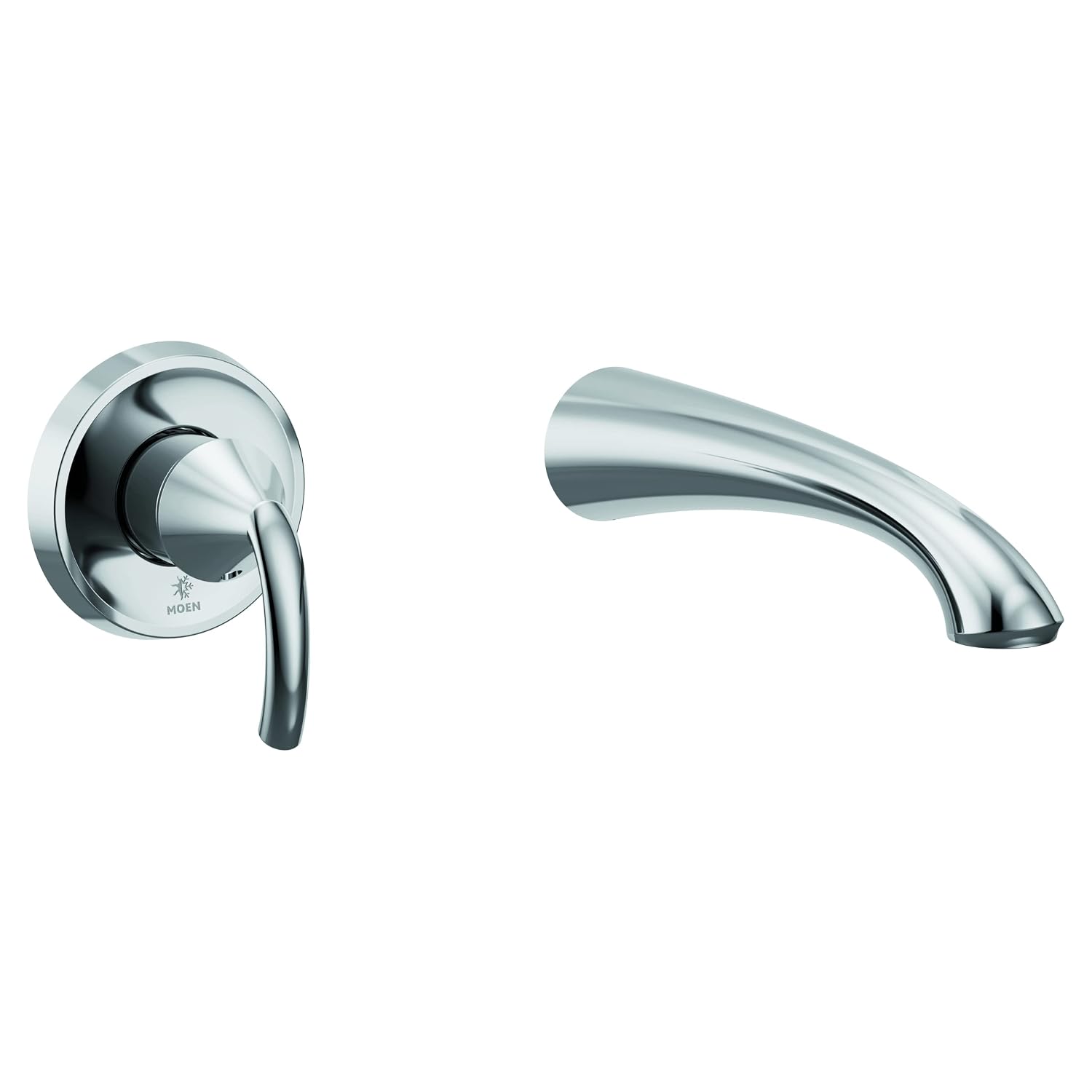 Moen WT371 Glyde Single Handle Wall Mount Filler High Flow Tub Faucet ...