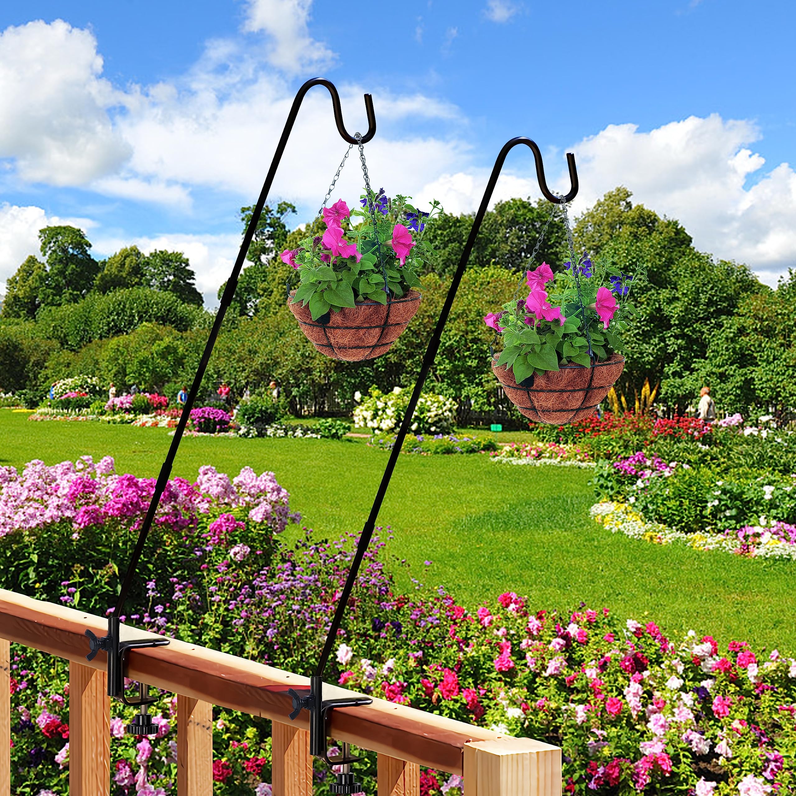 Juegoal 2 Pack Heavy Duty Deck Hook with 2 Inch Non Slip Clamp, 25 to ...