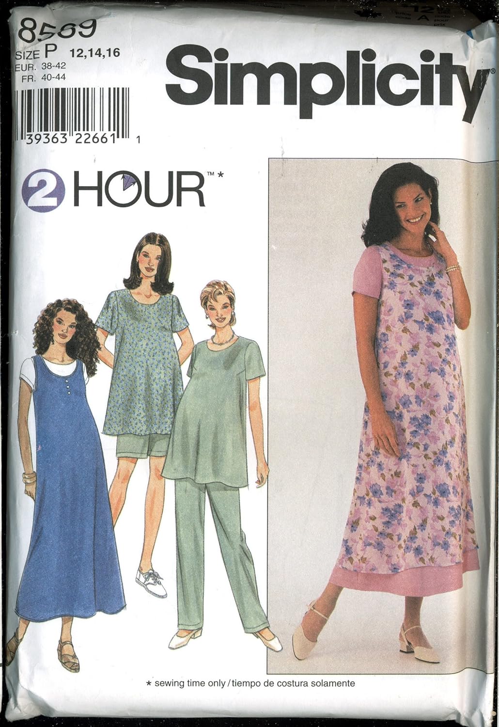 Amazon.com: Simplicity 2 Hour Sewing Pattern Number 8589 - Maternity ...