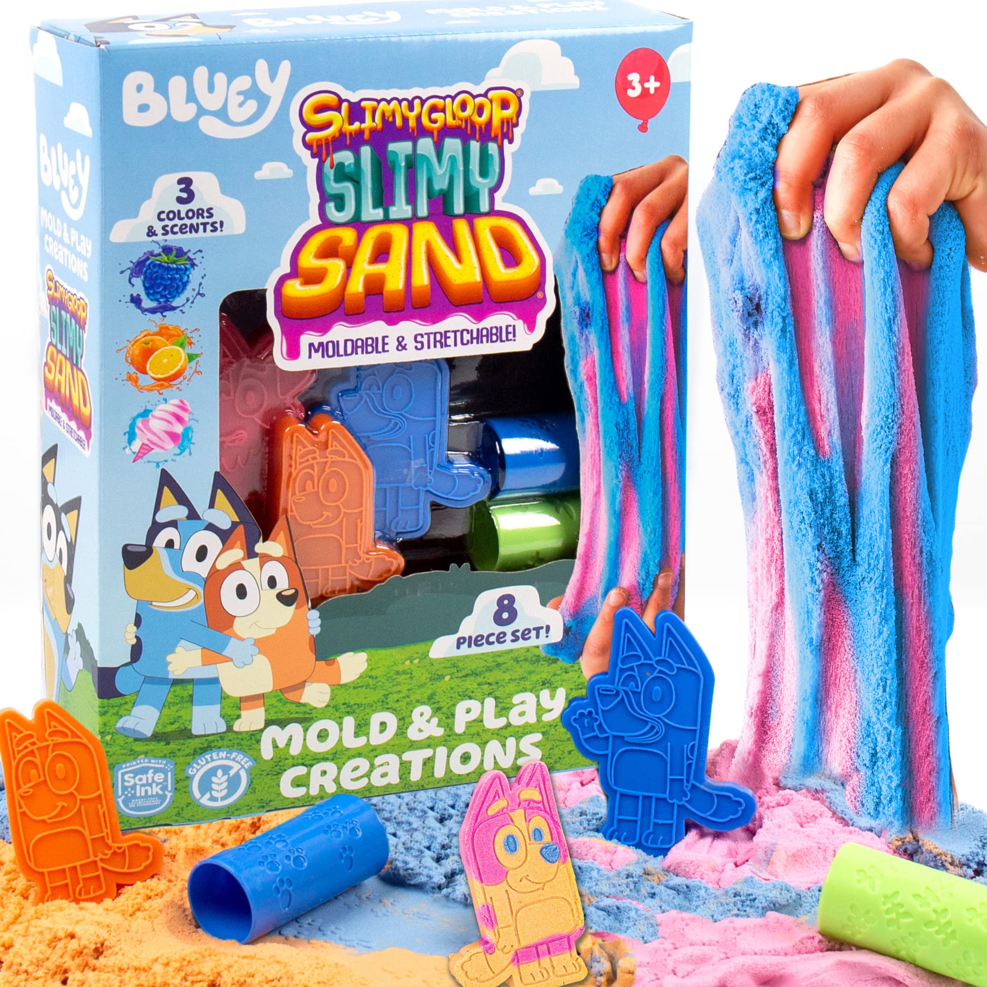 Buy Horizon Group USA Bluey SLIMYGLOOP Slimy Sand Mold Play Creations