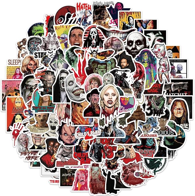 Amazon.com: 100PCS Horror Stickers, Horror Movie Killer,Horror Gifts ...