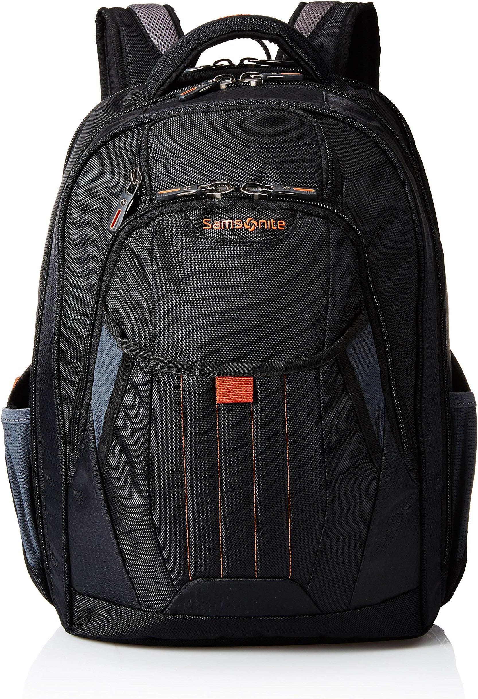 Amazon.com | Samsonite Tectonic 2 Large Backpack, Black/Orange, 18 x 13 ...