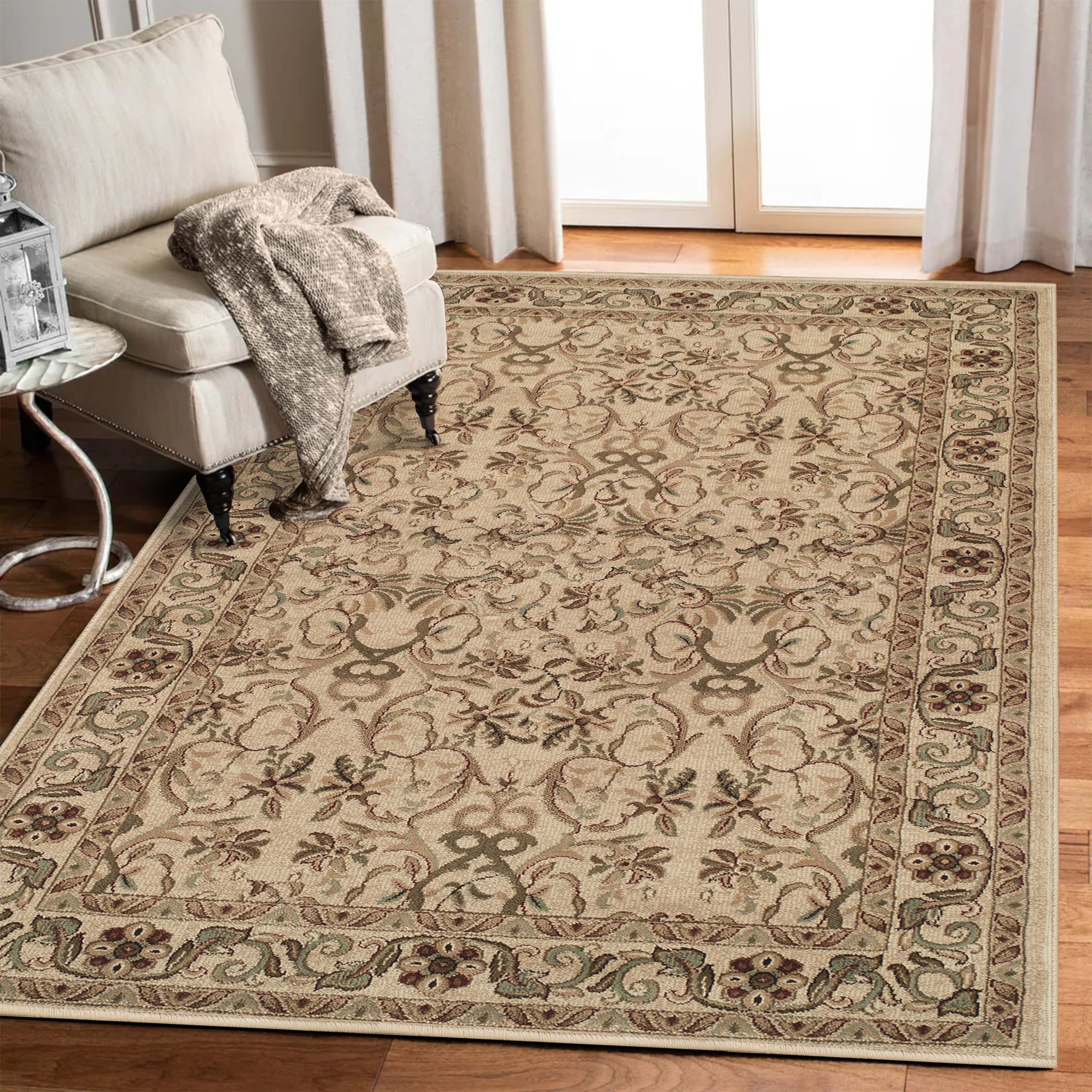 Amazon.com : Superior Indoor Area Rug, Jute Backed Rugs for Bedroom ...