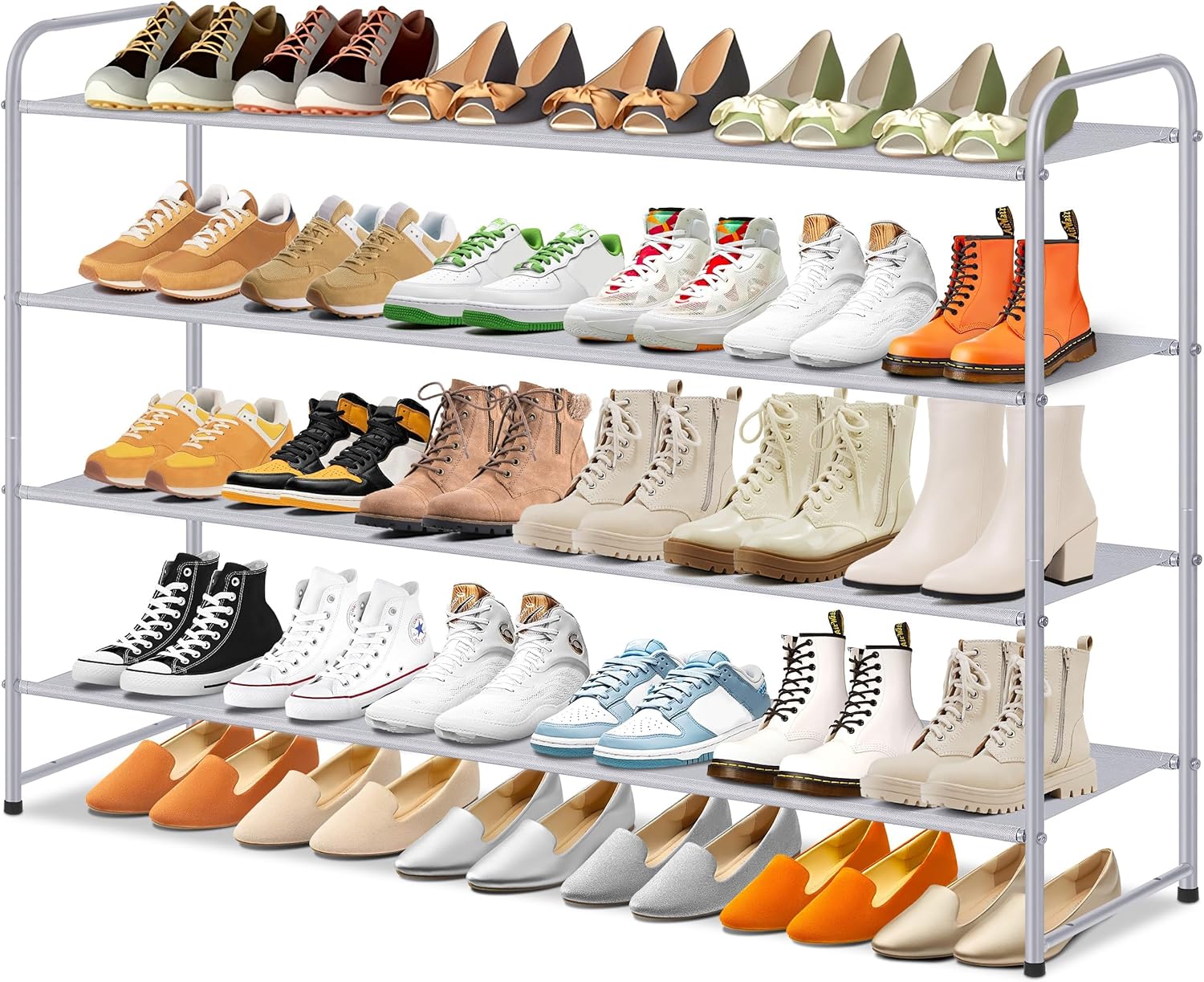 Amazon.com: SLEEPING LAMB 4-Tier Long Shoe Rack Organizer for Closet ...