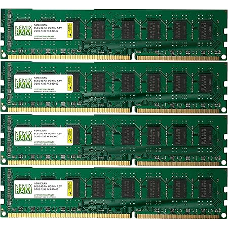 32GB (4 X 8GB) DDR3 1333MHz PC3-10600 240-pin Memory RAM DIMM Kit for ...
