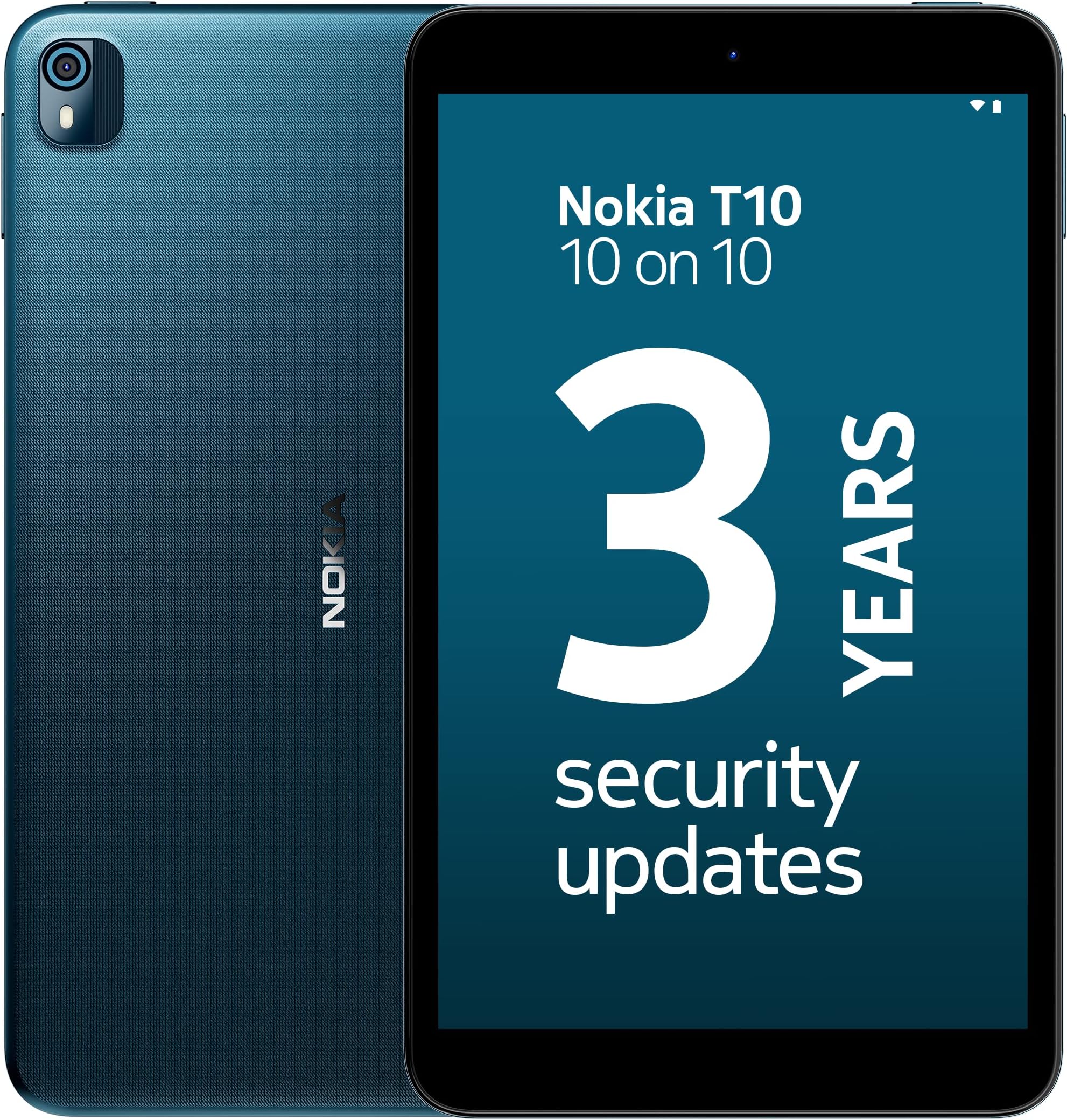 Nokia T10 Android 12 Tablets with 8 HD Display, 8MP Rear Camera, AI ...