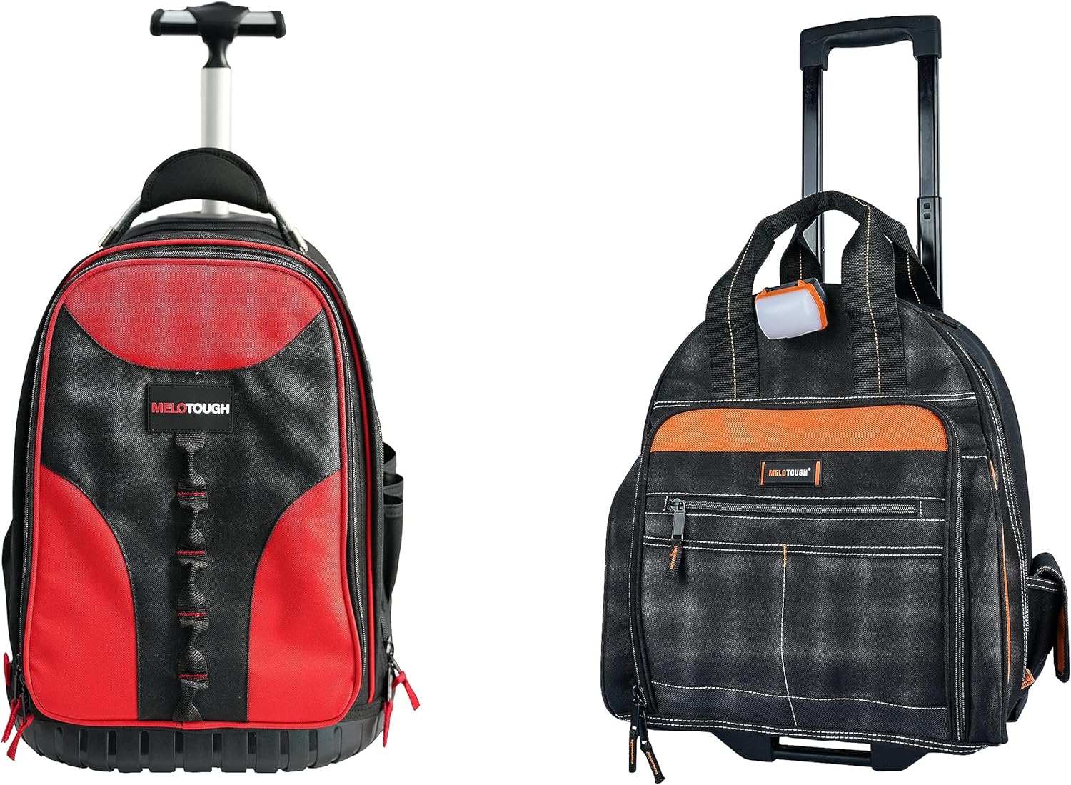 MELOTOUGH Rolling Tool Backpack Heavy Duty,Rolling Tool Bag with Wheels ...