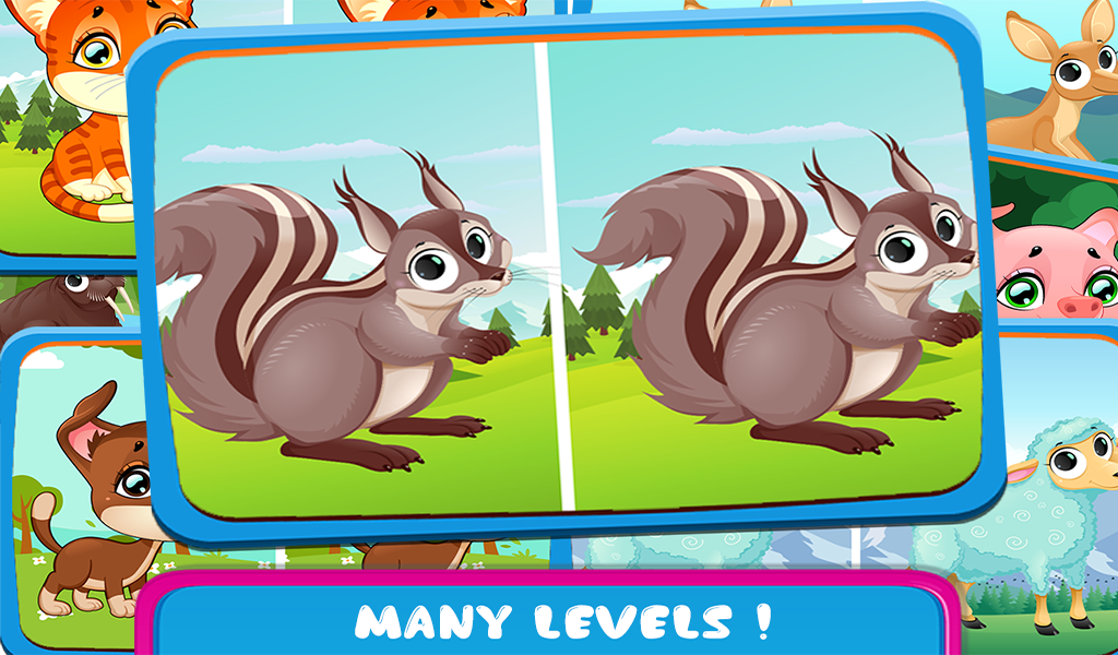 Cute Animal find Differences - App on Amazon Appstore