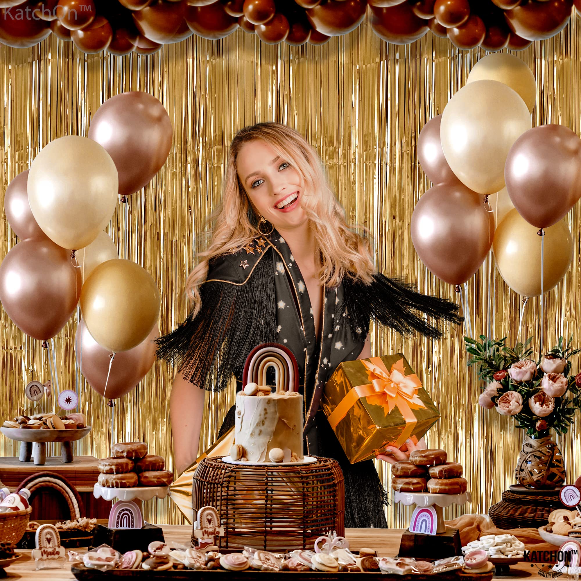 Snapklik.com : XtraLarge Champagne Gold Backdrop - 64x8 Feet, Pack Of 2 ...