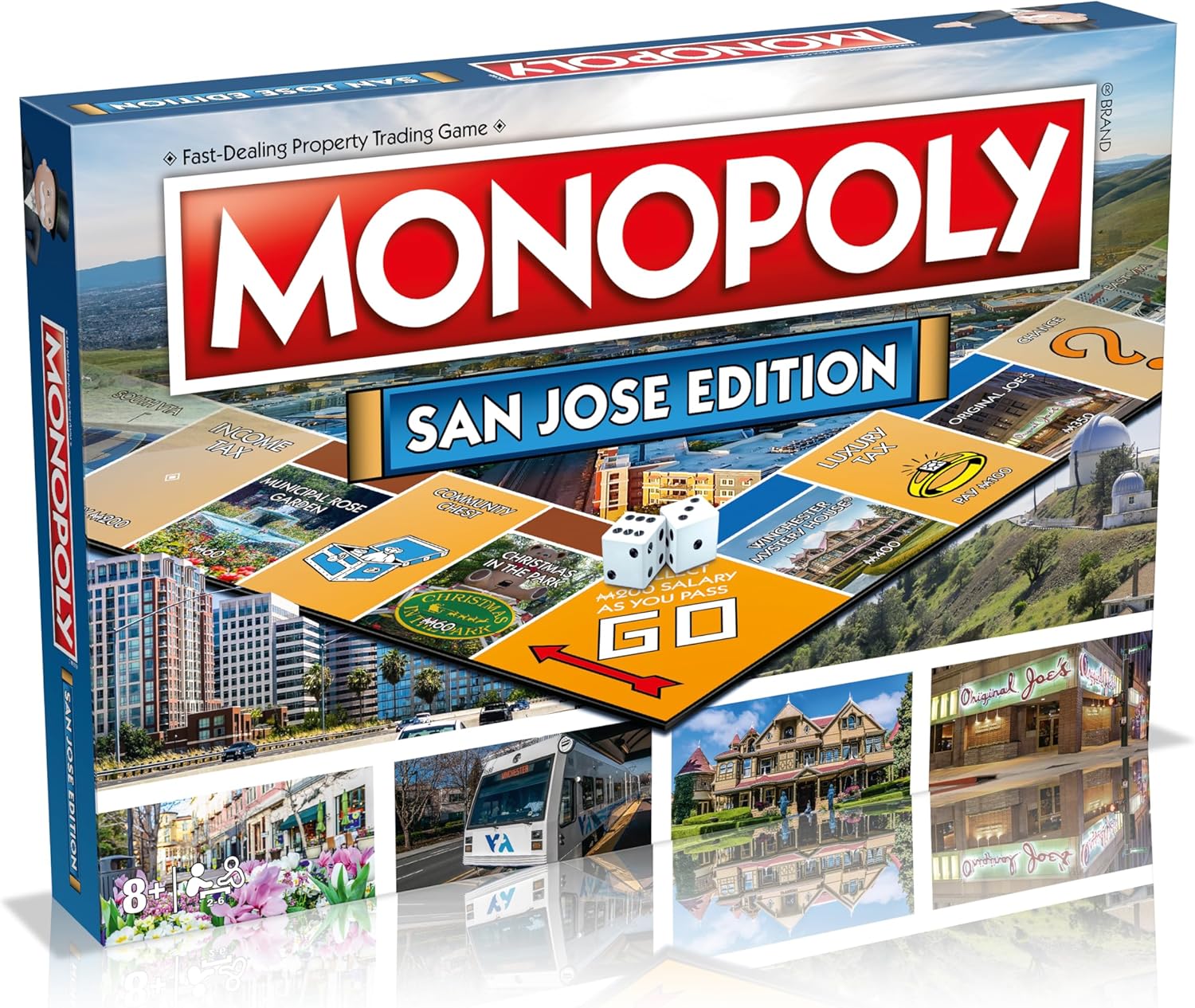Amazon.com: Monopoly Board Game - San Jose Edition: 2-6 Players Family ...