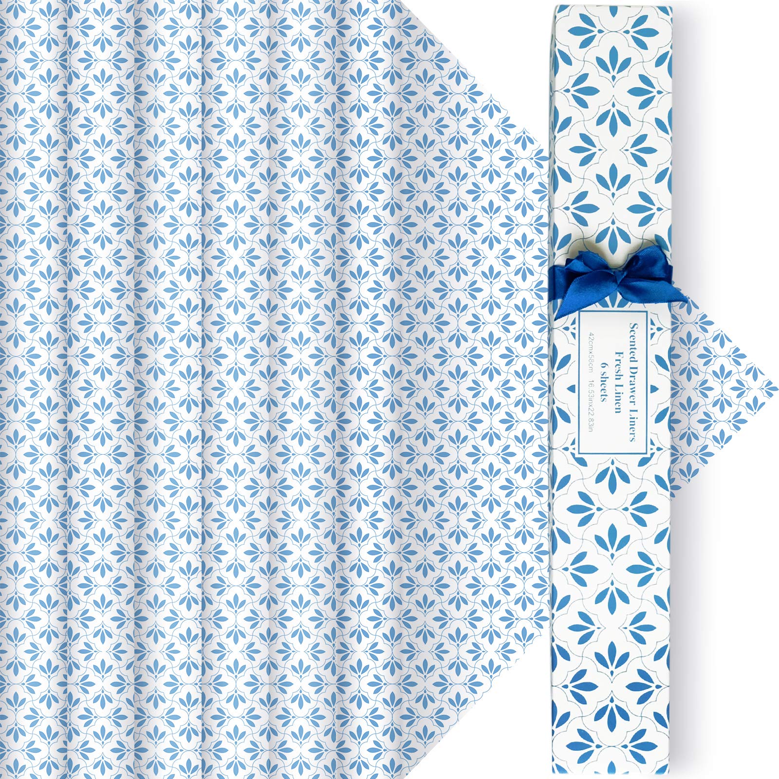 DERDUFT Scented Drawer Liners, Fresh Linen Fragrance, Paper Liners For ...