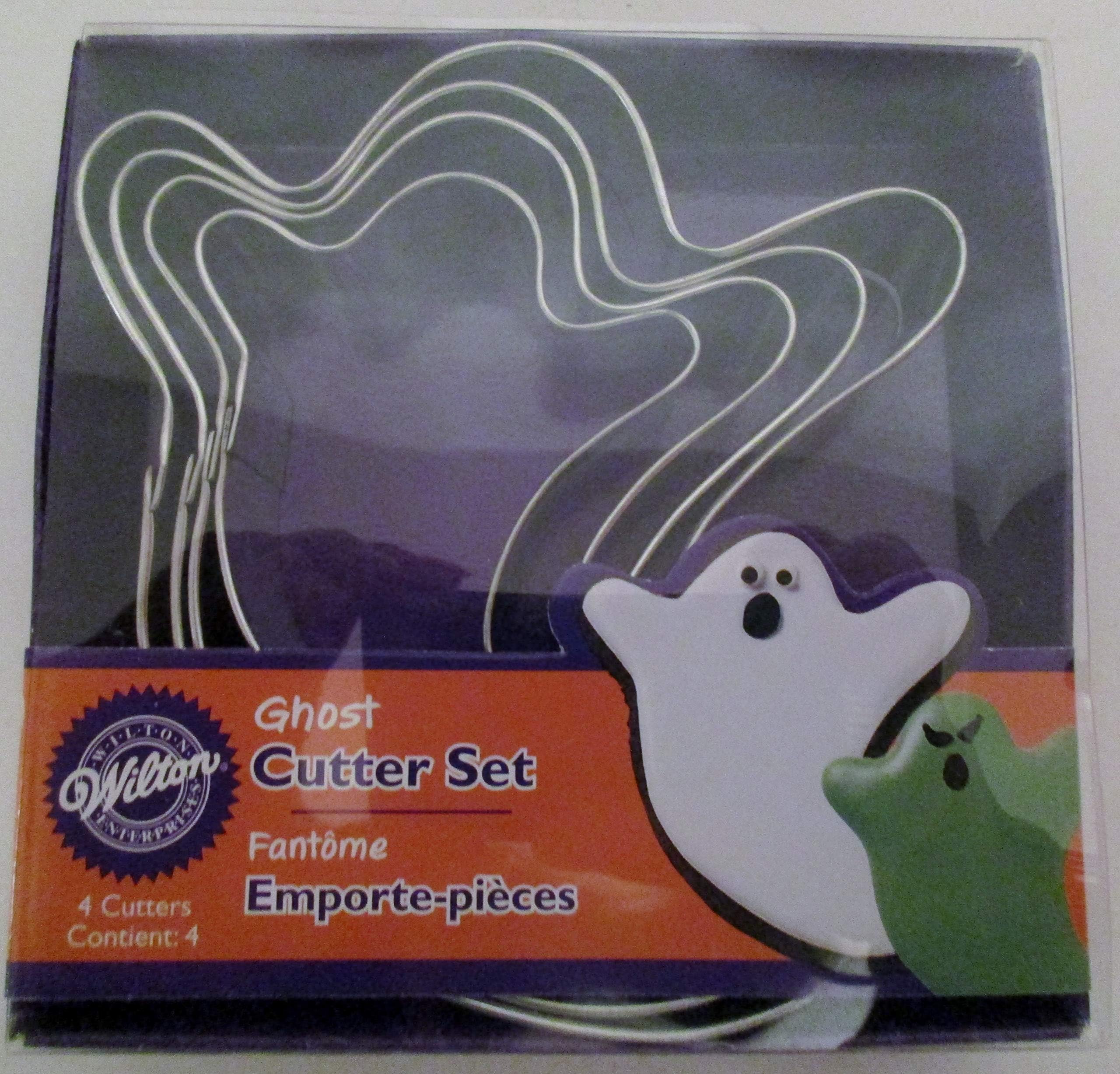 Amazon.com: Wilton 4 Piece Nesting Metal Ghost Cutter Set: Halloween ...
