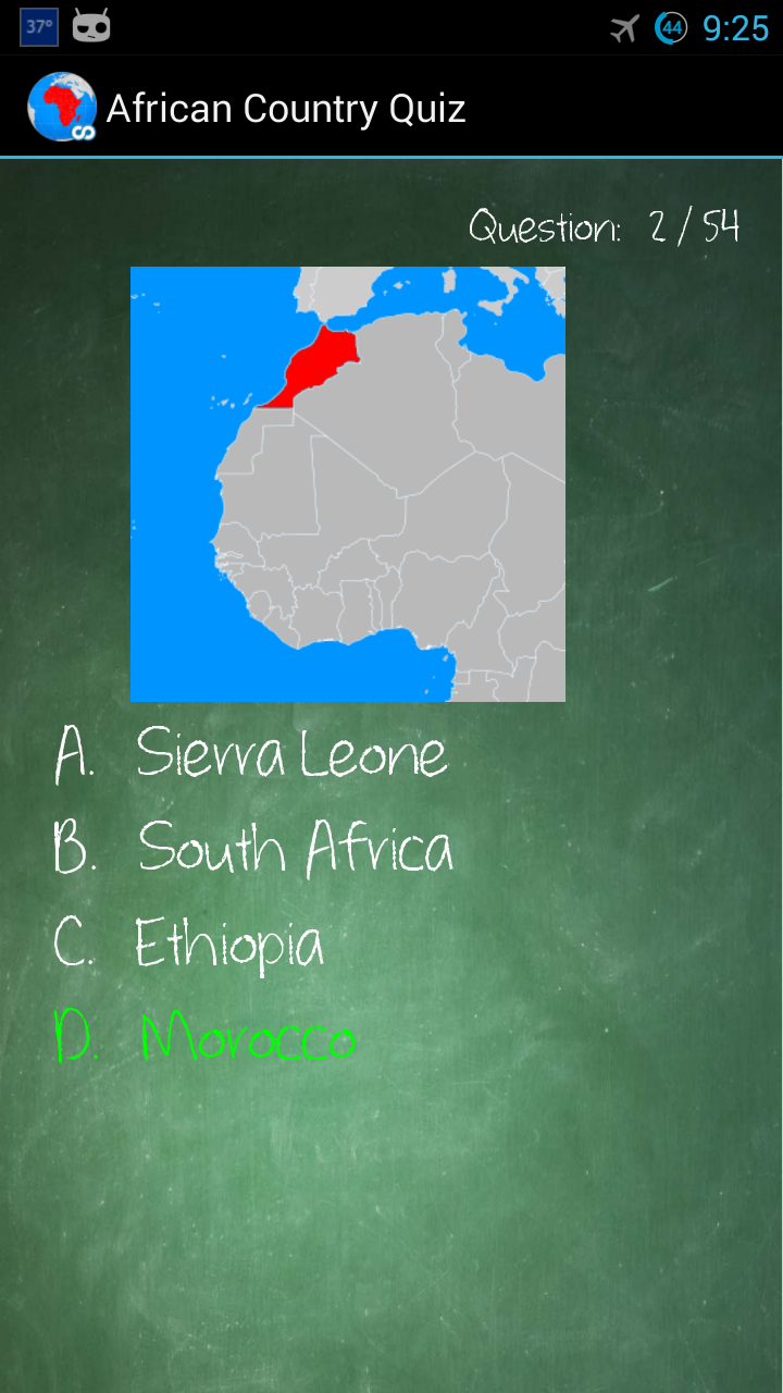 African Country Quiz - App on Amazon Appstore